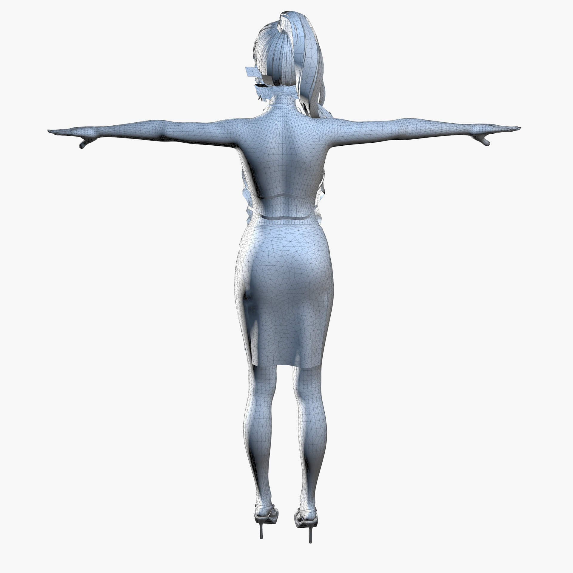 Tanya Classy Female Character - 3D Model by martinladelfa