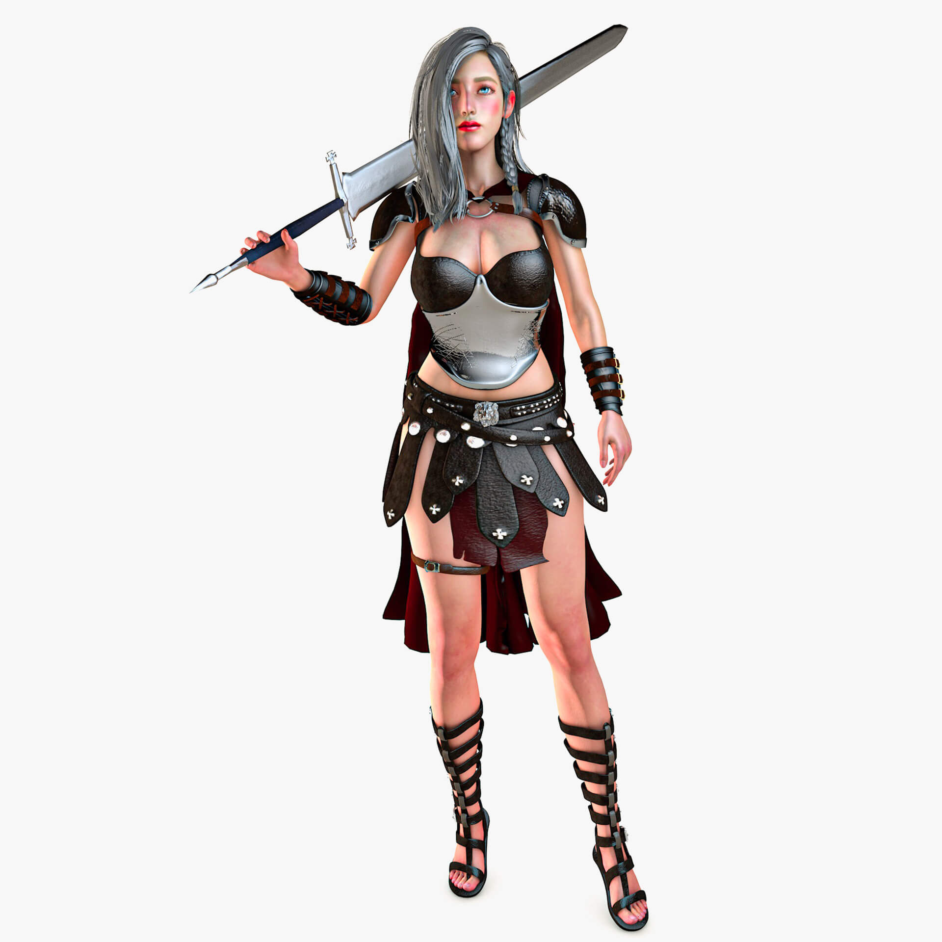 Decima Legionary Female Warrior Character - 3D Model by martinladelfa