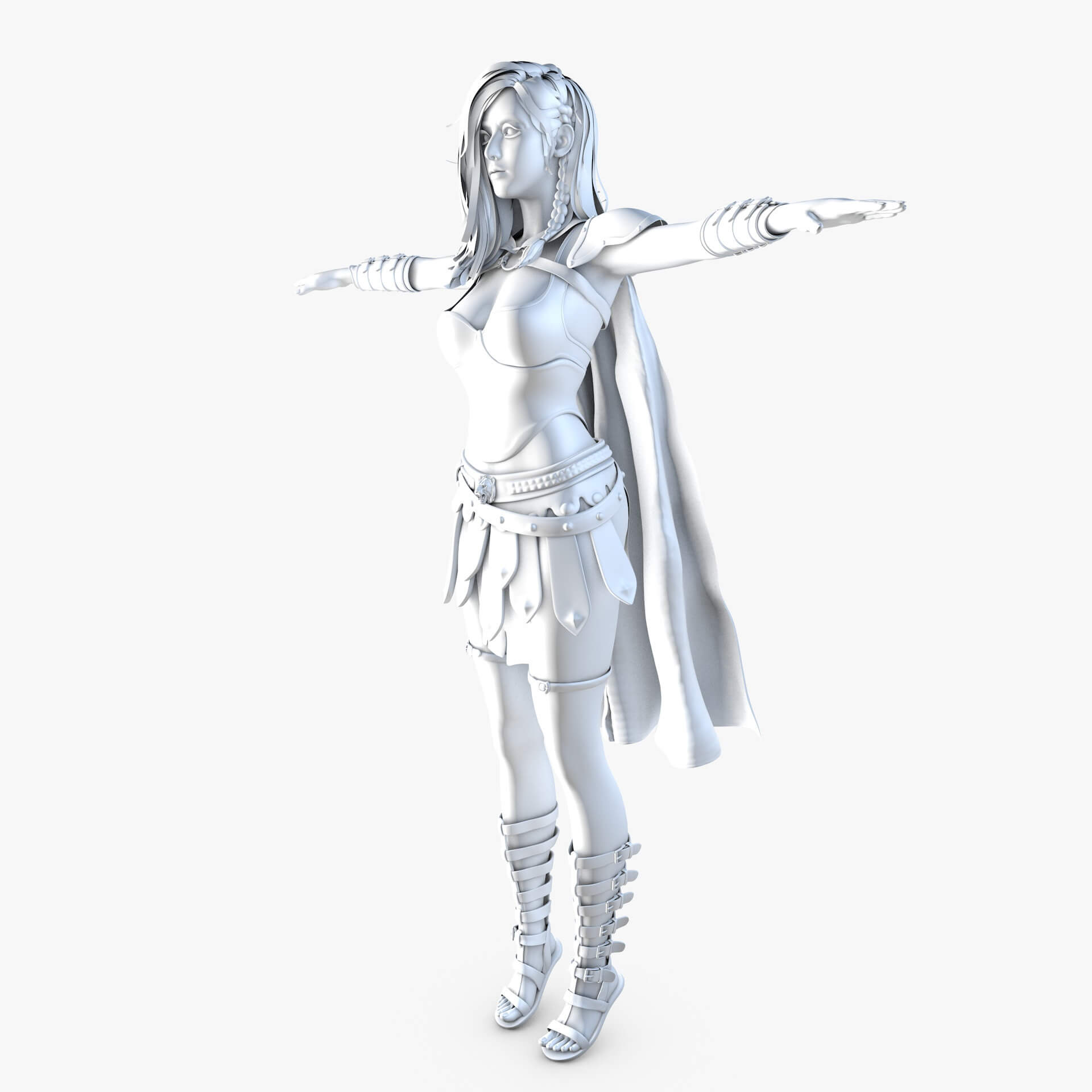 Decima Legionary Female Warrior Character - 3D Model by martinladelfa