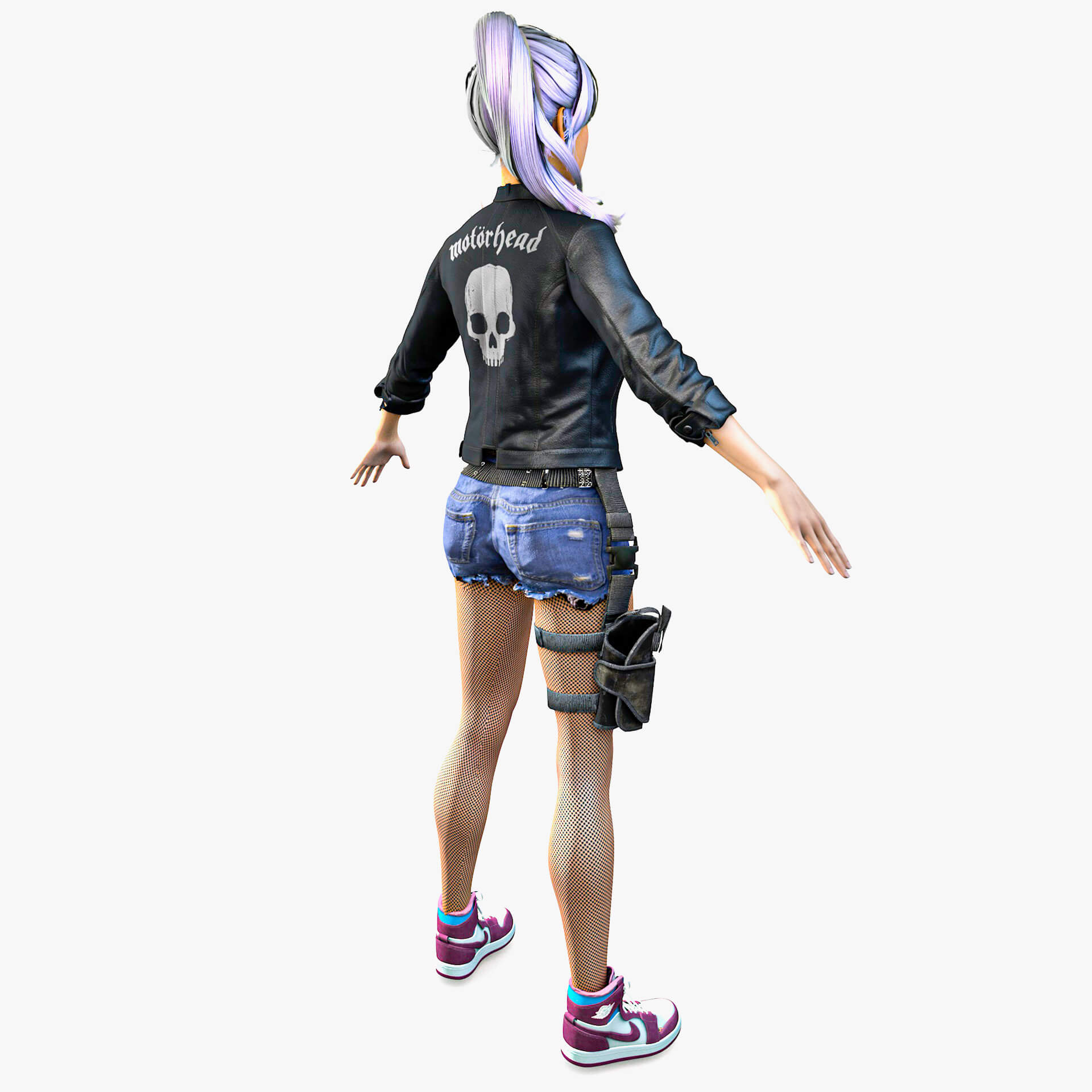 Eve Cyberpunk Girl Sci-Fi Female Character 3D Model by martinladelfa