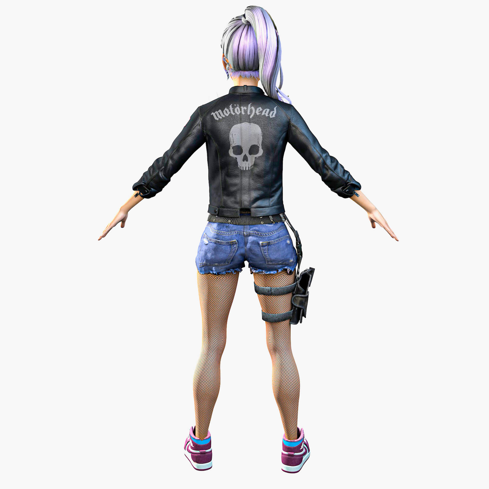 Eve Cyberpunk Girl Sci-Fi Female Character 3D Model by martinladelfa
