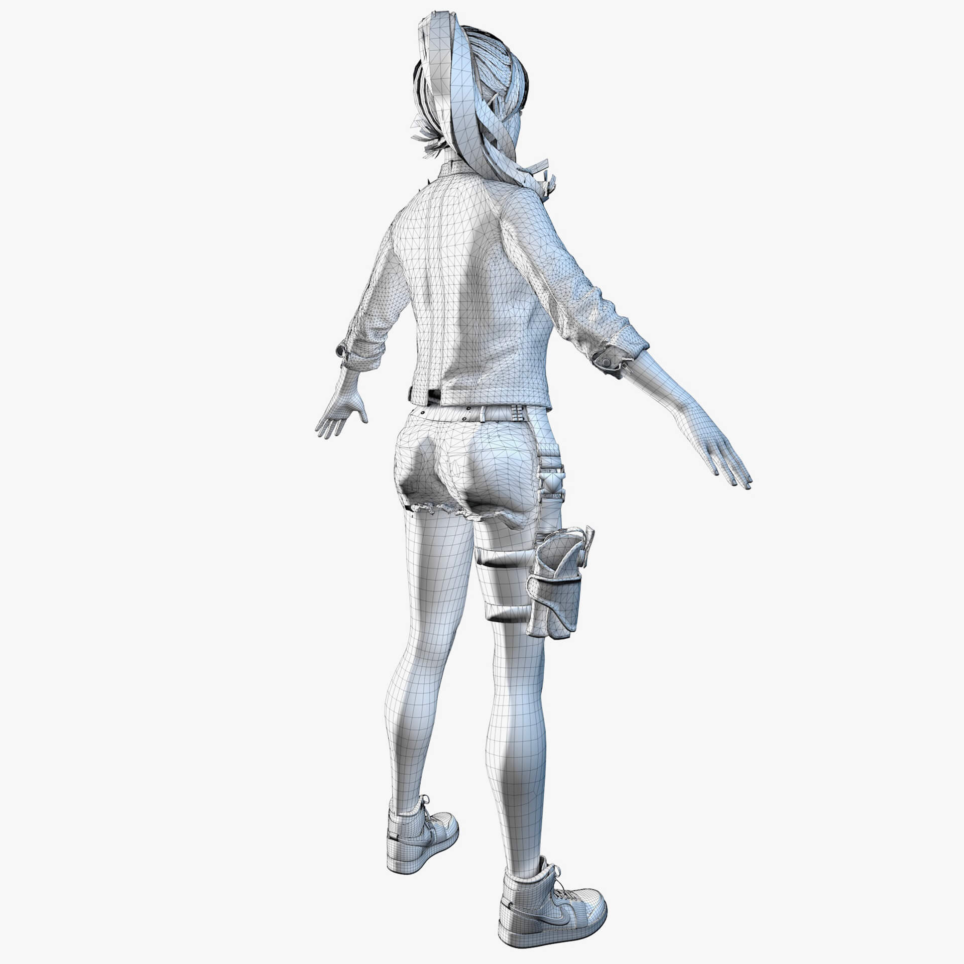 Eve Cyberpunk Girl Sci-Fi Female Character 3D Model by martinladelfa
