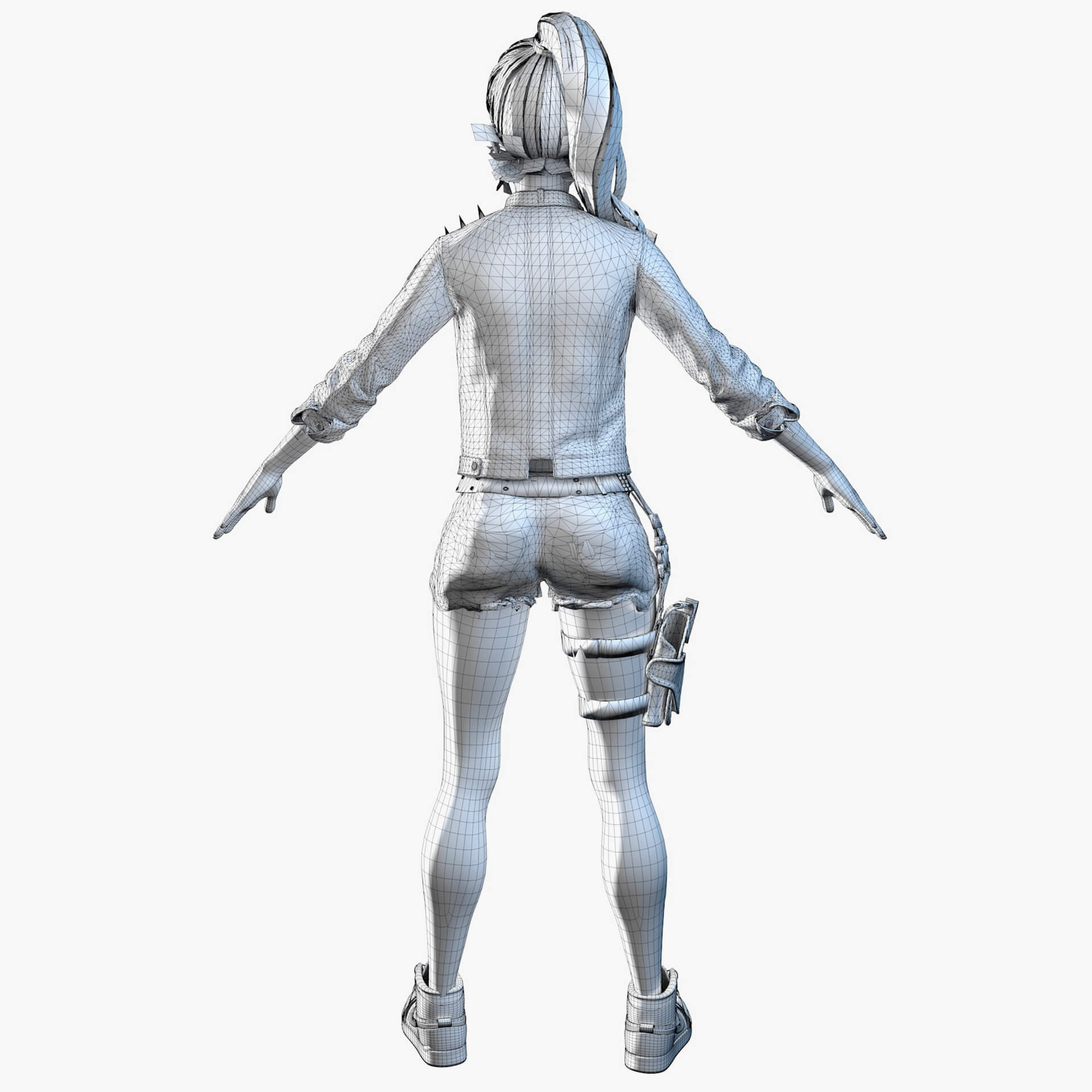 Eve Cyberpunk Girl Sci-Fi Female Character 3D Model by martinladelfa