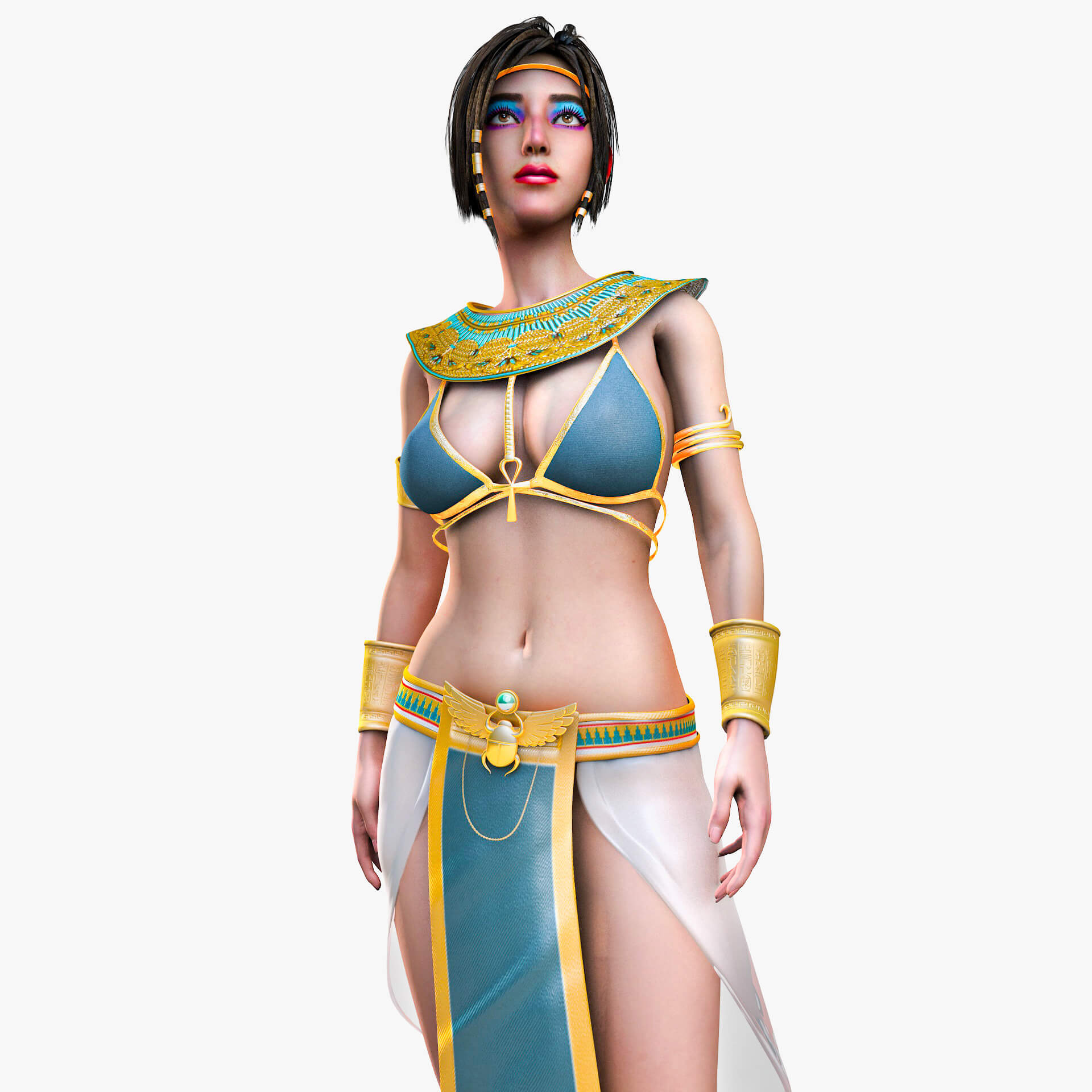 Farah Egyptian Female Character - 3D Model by martinladelfa