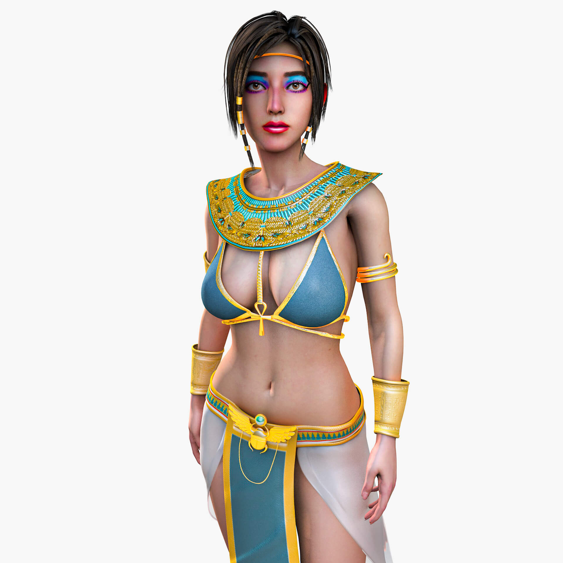 Farah Egyptian Female Character - 3D Model by martinladelfa