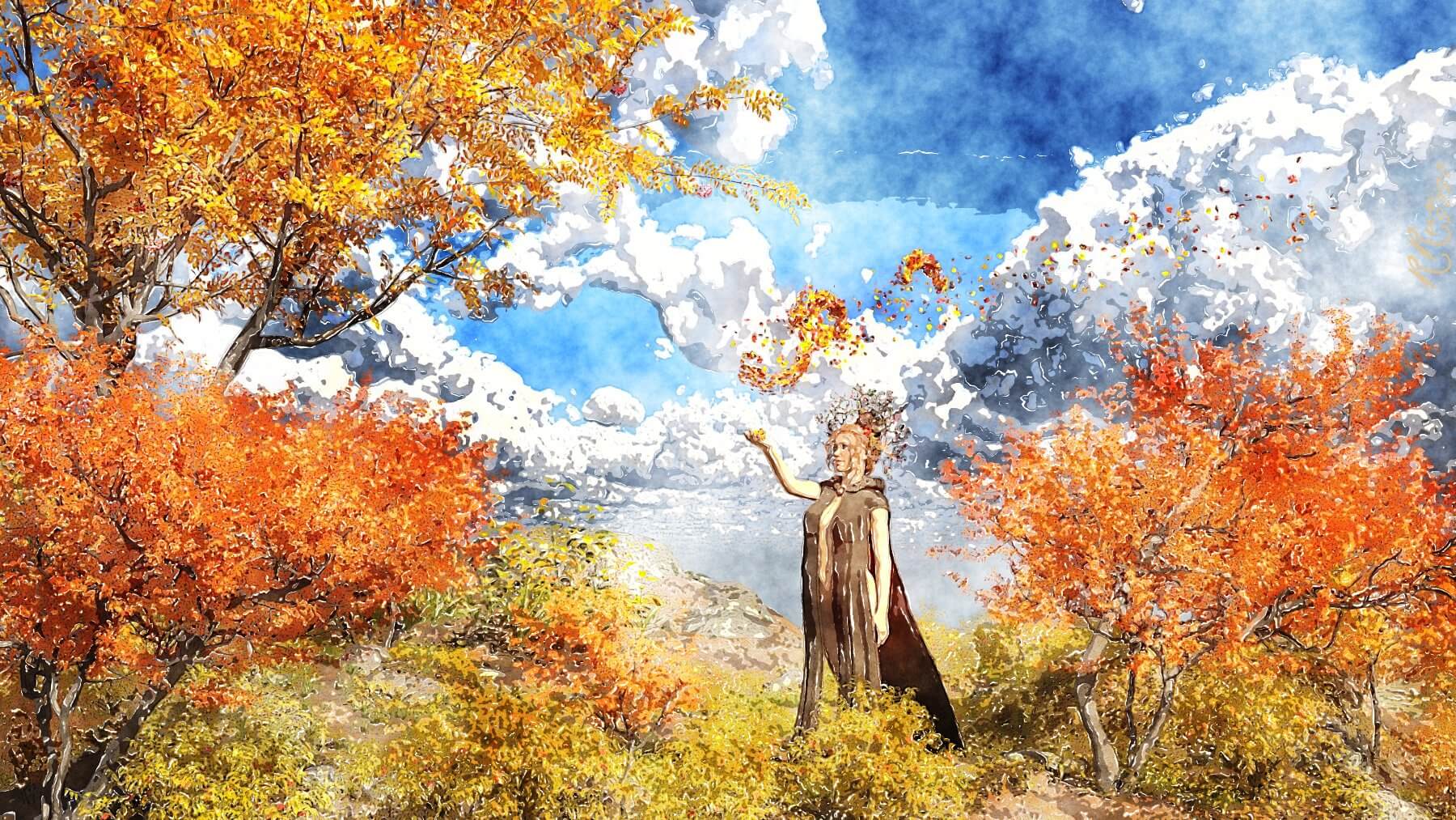 Autumn Is Coming 3D Render, Digital Art by maru_berlin