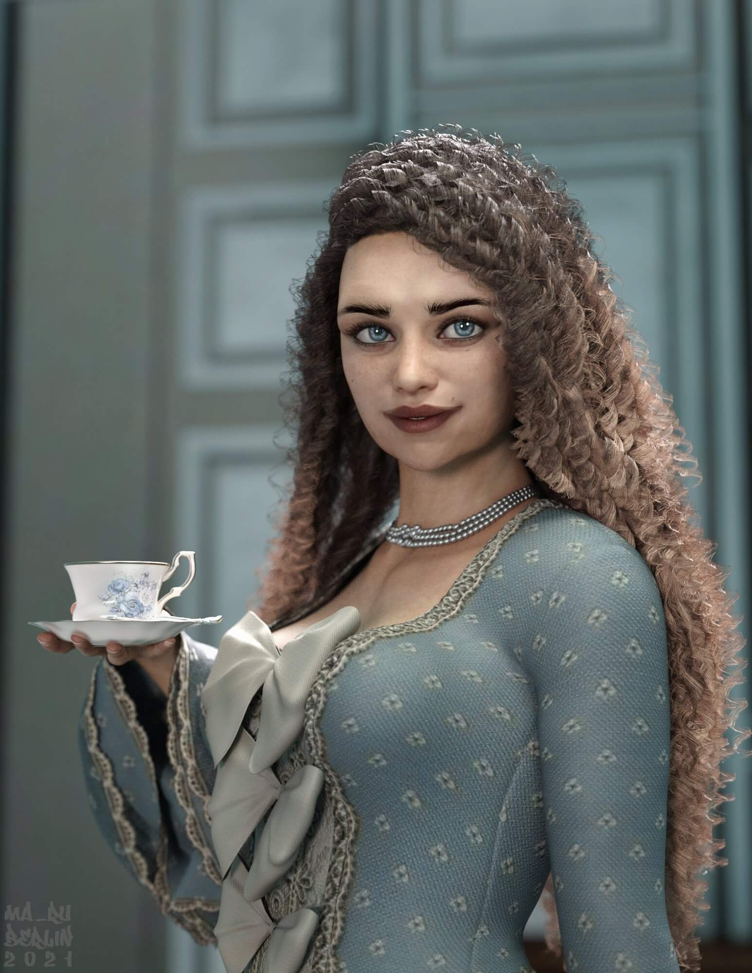 Bella Donna 3D Render, Digital Art by maru_berlin