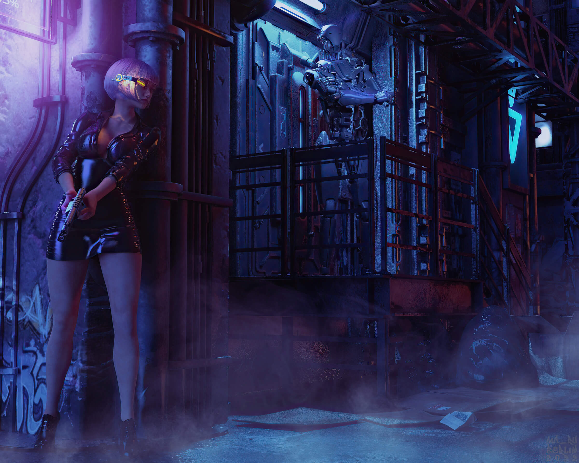 Cyber Recon 3D Render, Digital Art by maru_berlin