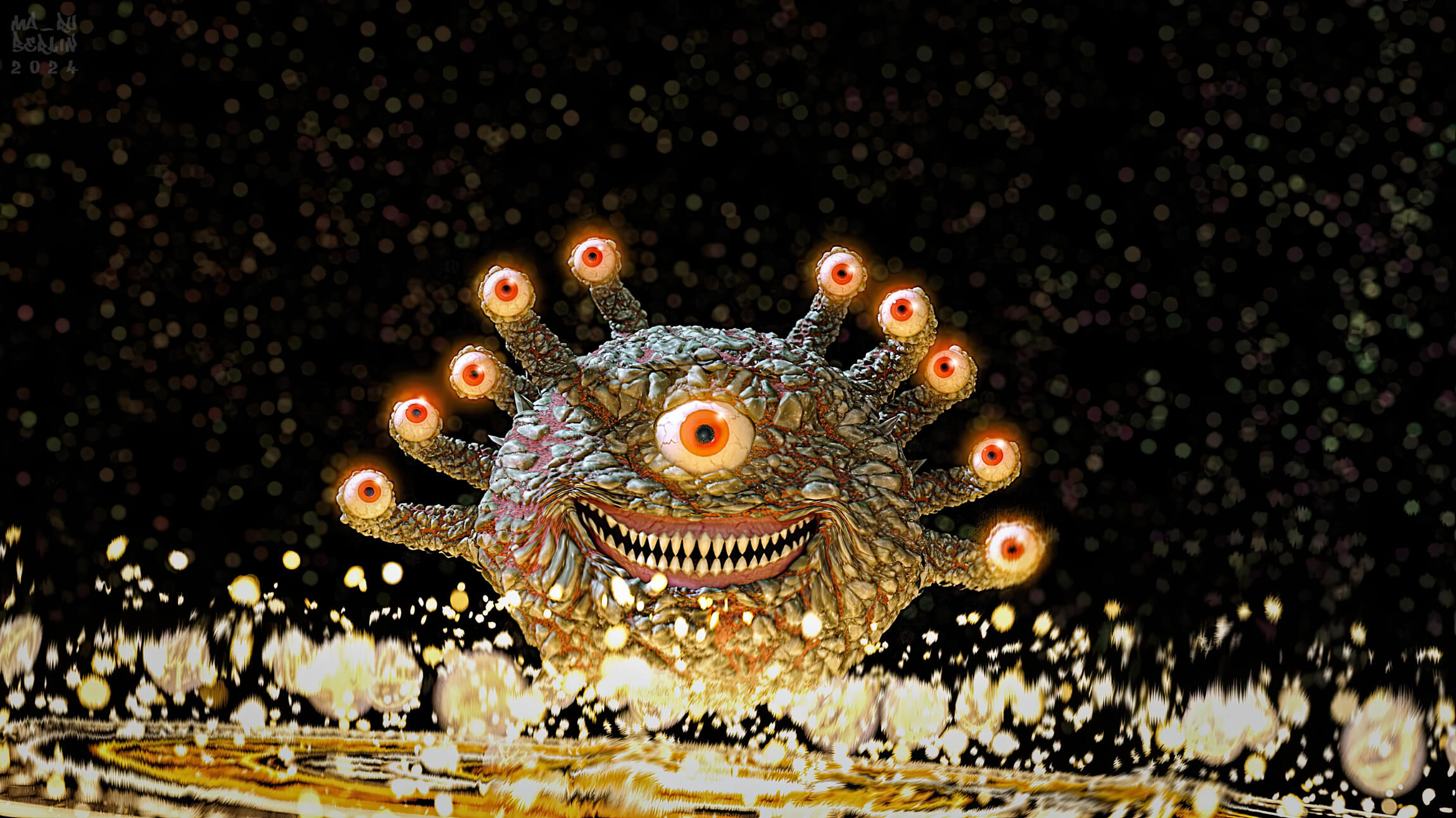 Gazer 3D Render, Digital Art by maru_berlin