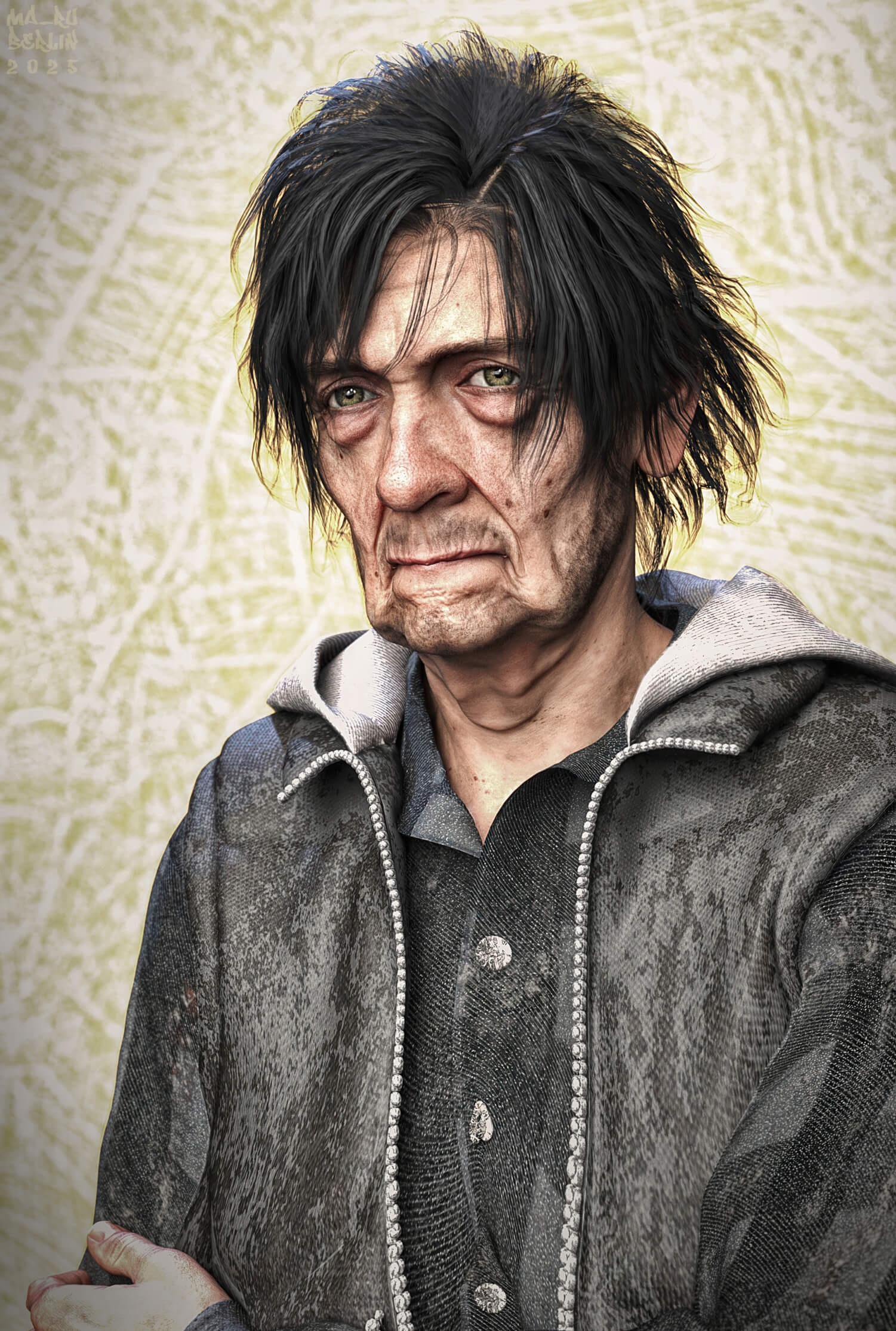 Grumpy 3D Render, Digital Art by maru_berlin