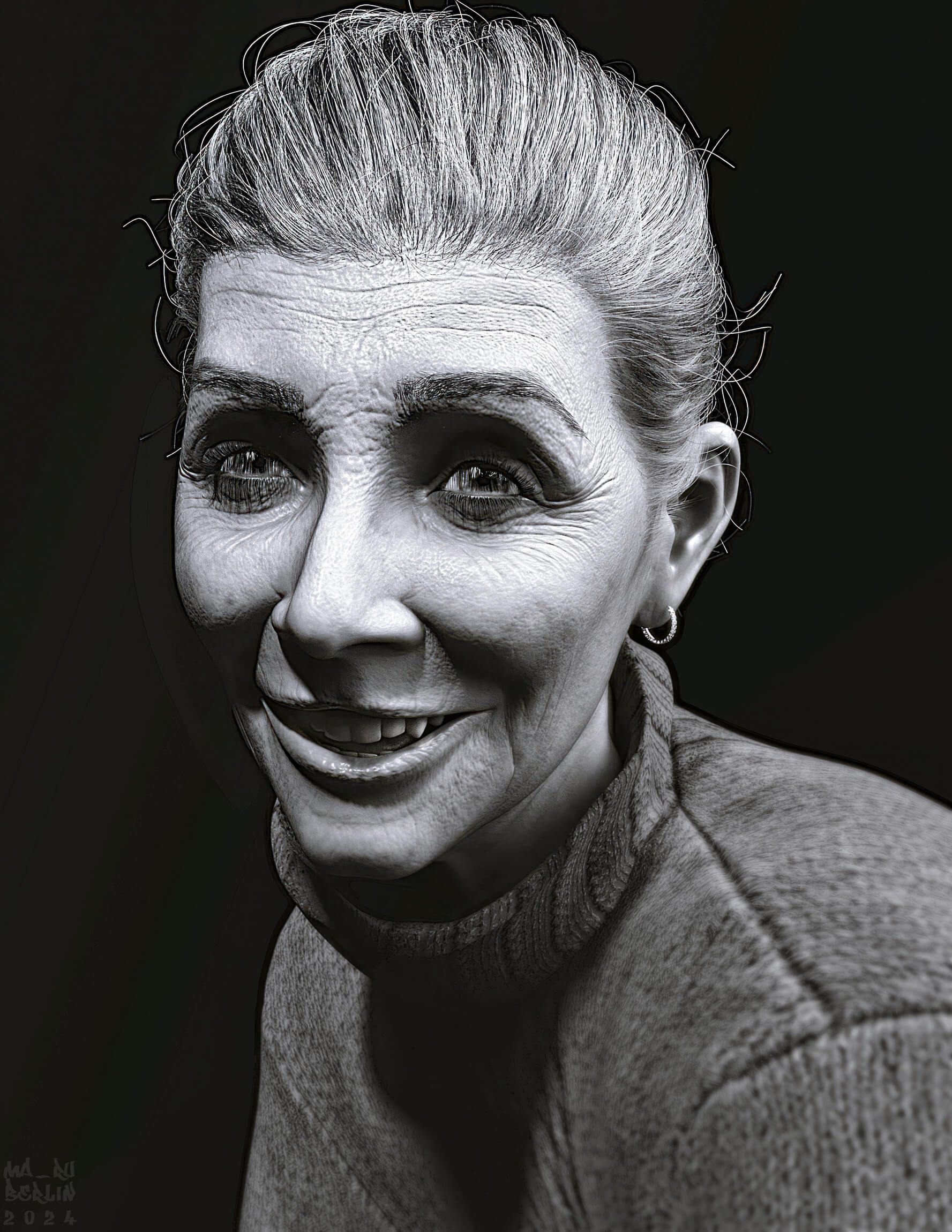 Janet 3D Render, Digital Art by maru_berlin