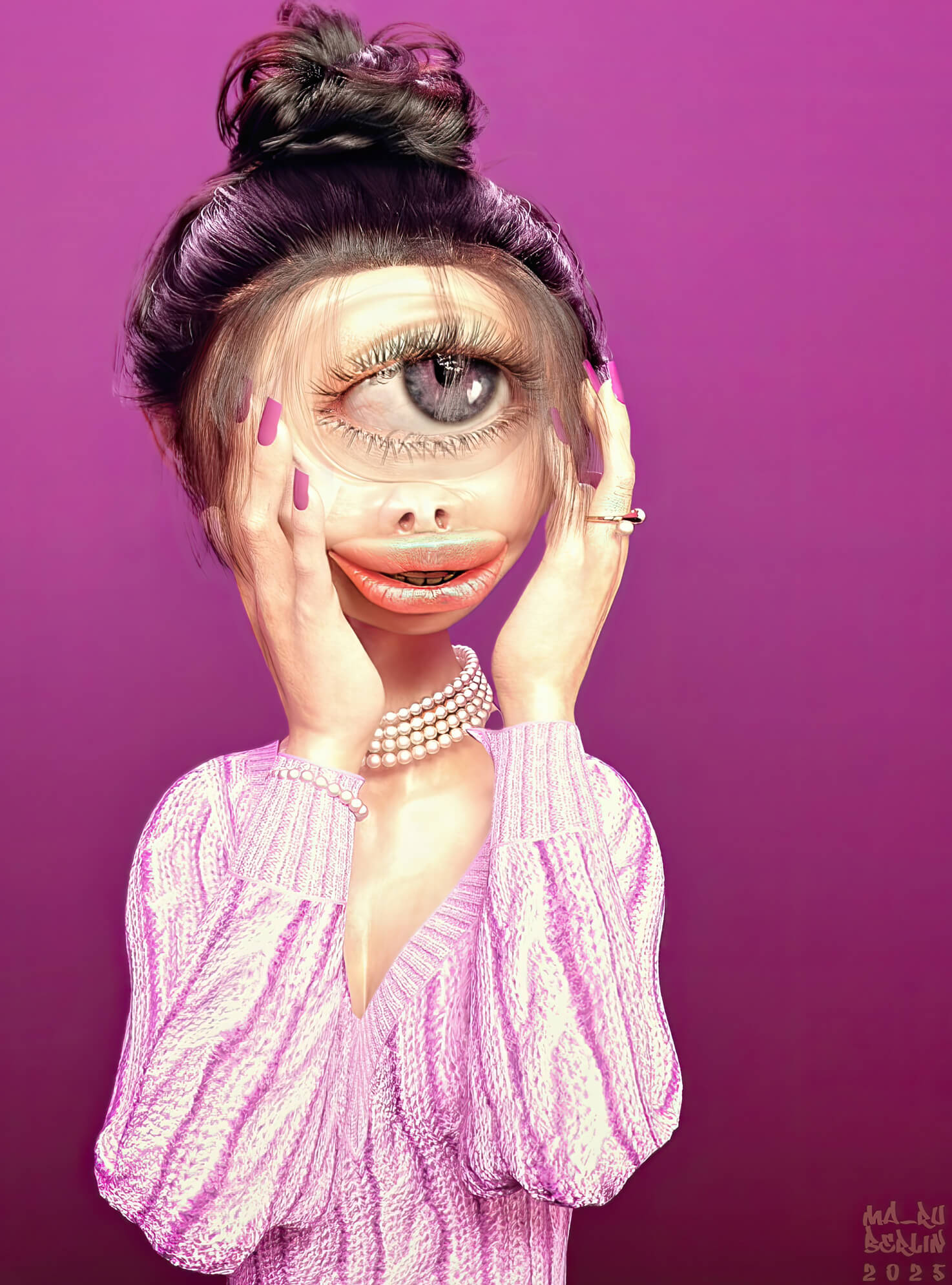 Keeping an Eye on You 3D Render, Digital Art by maru_berlin