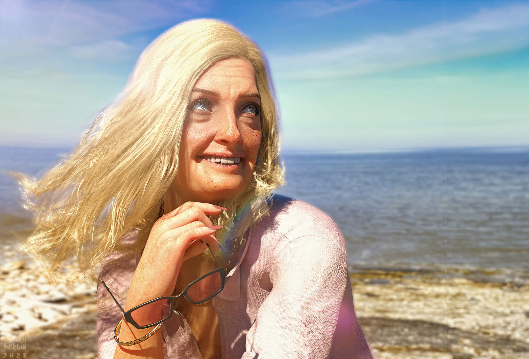 Late Summer Flirting 3D Render, Digital Art by maru_berlin