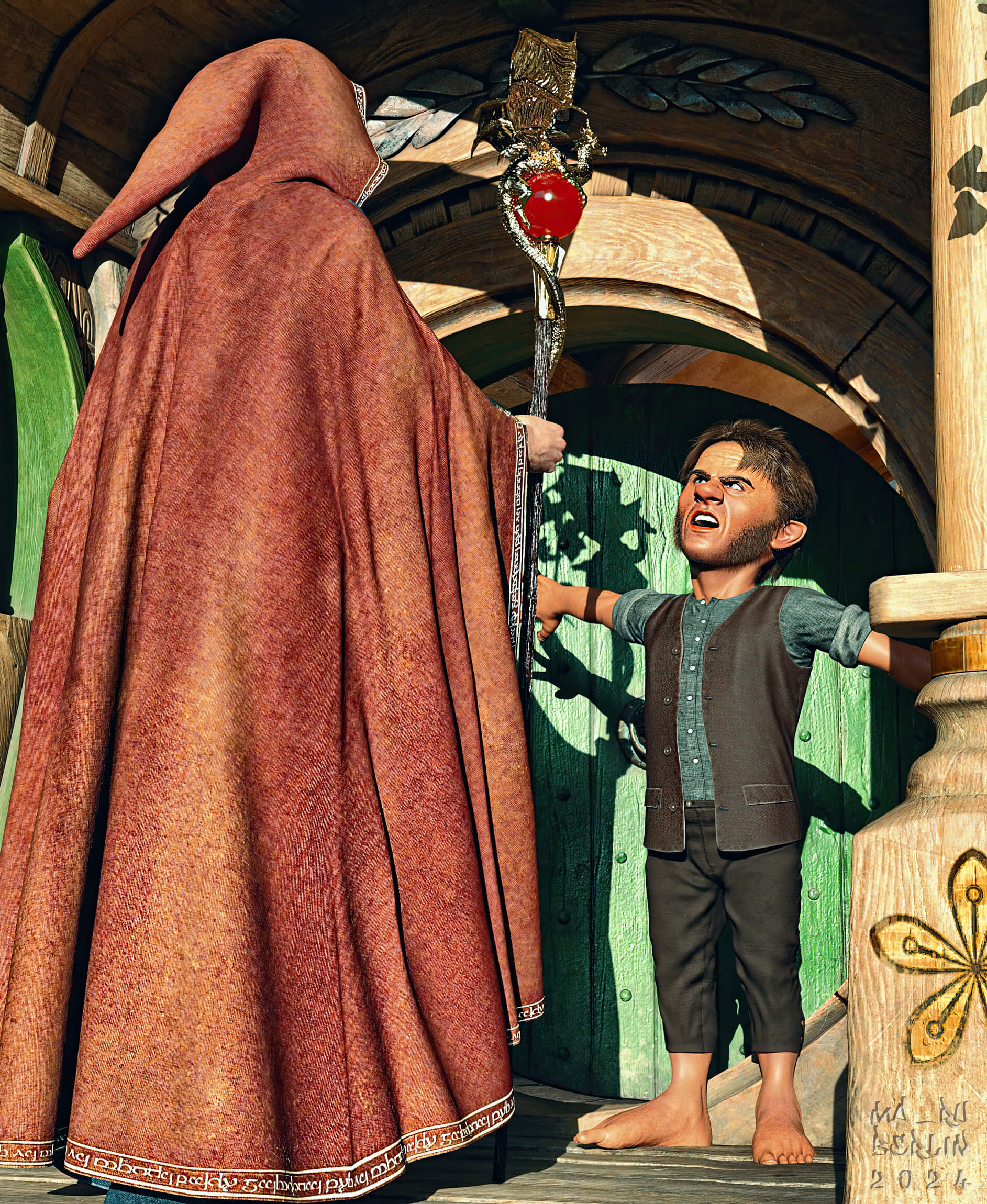 Never Again! 3D Render, Digital Art by maru_berlin