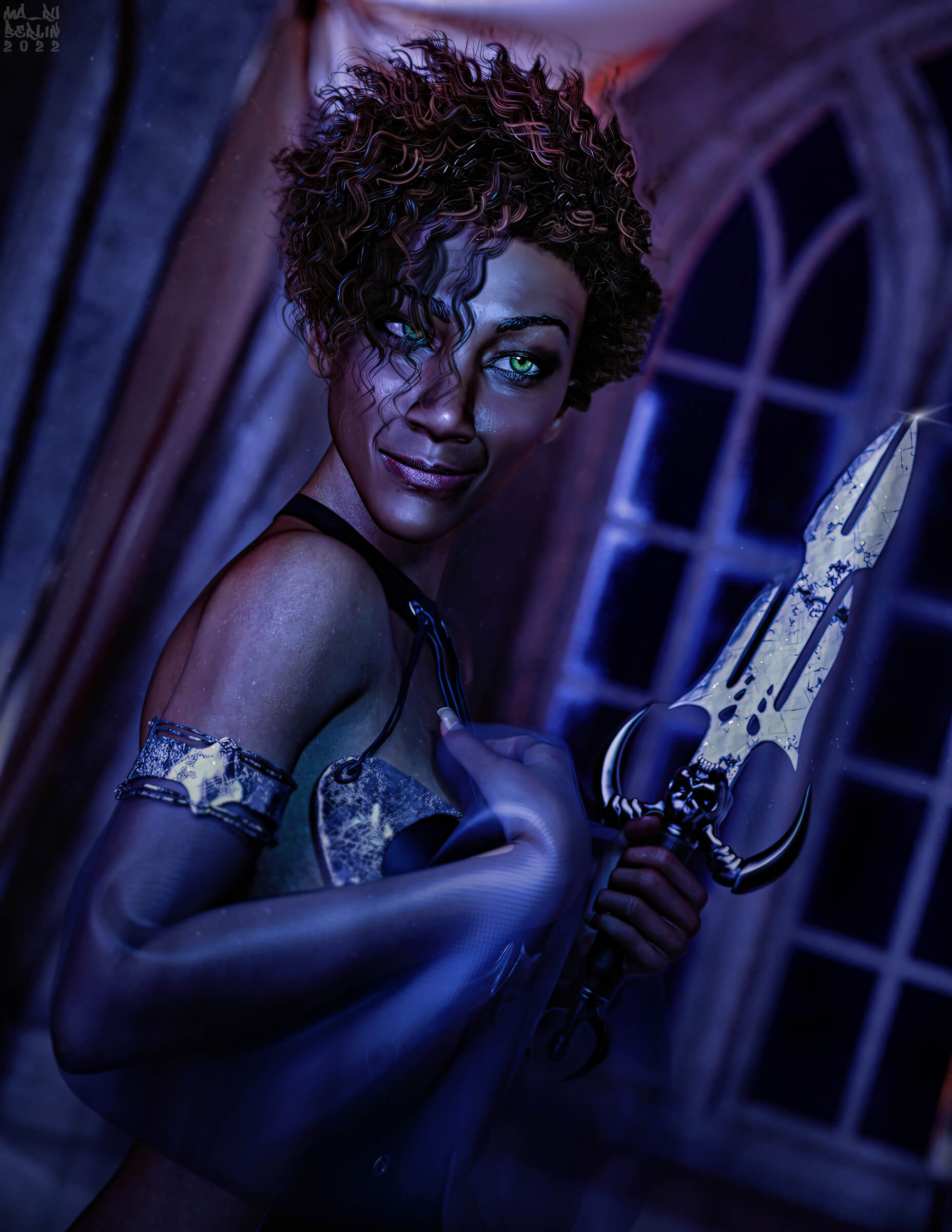 Nightly Visitor 3D Render, Digital Art by maru_berlin