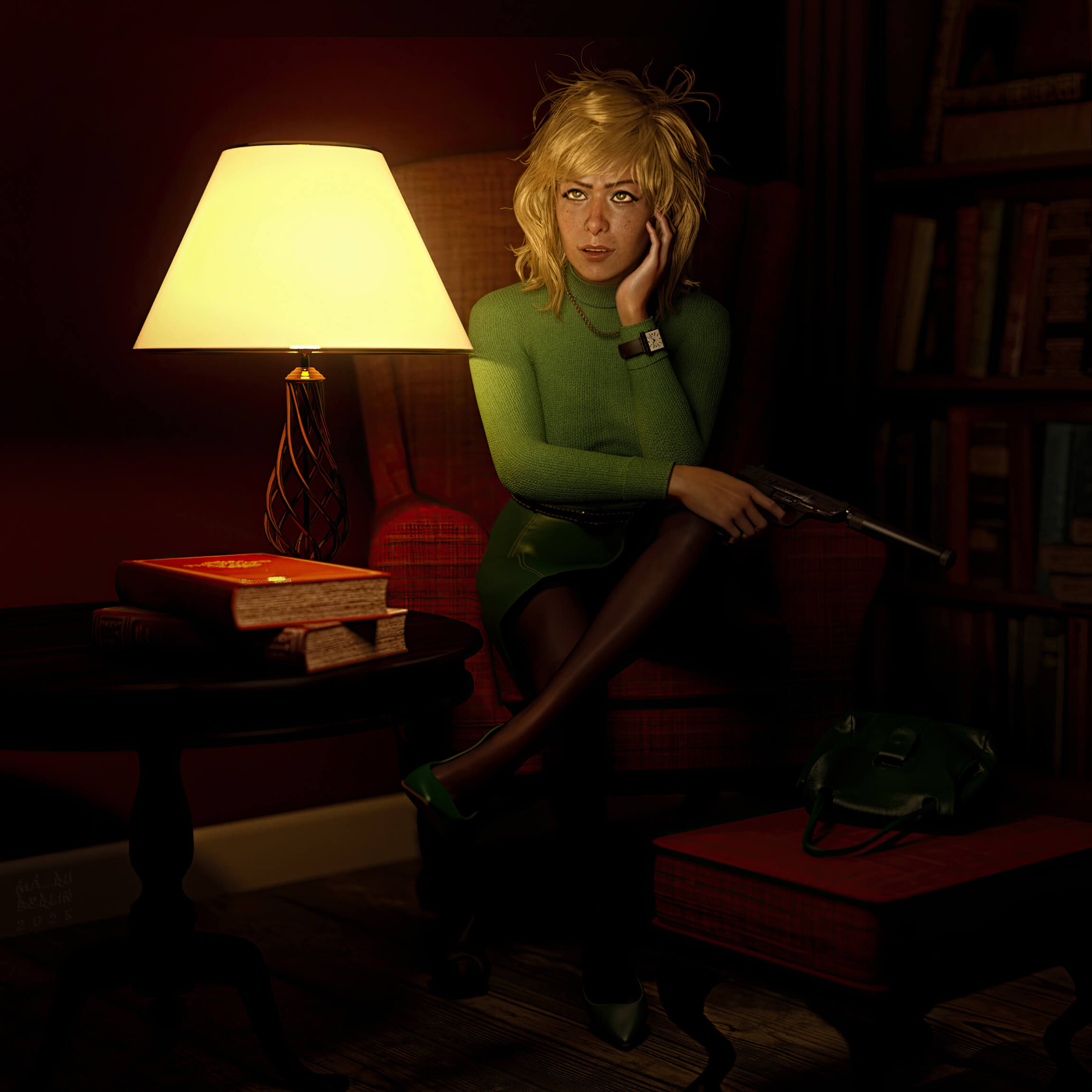 Overly Posessive 2025 3D Render, Digital Art by maru_berlin