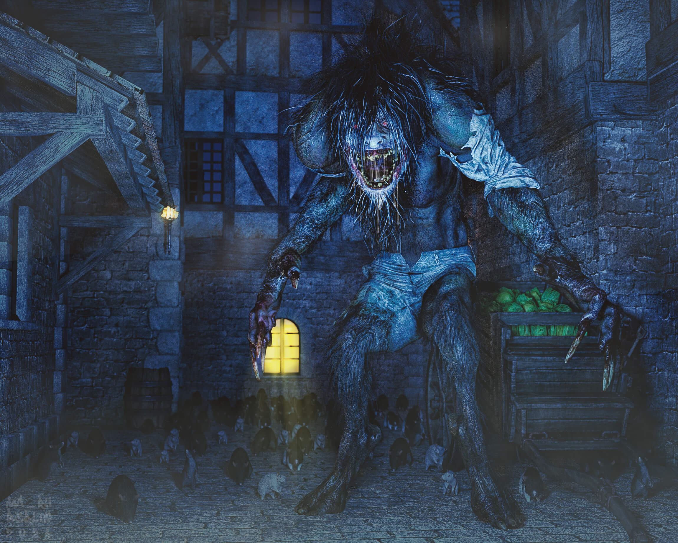 Pesitlence 3D Render, Digital Art by maru_berlin