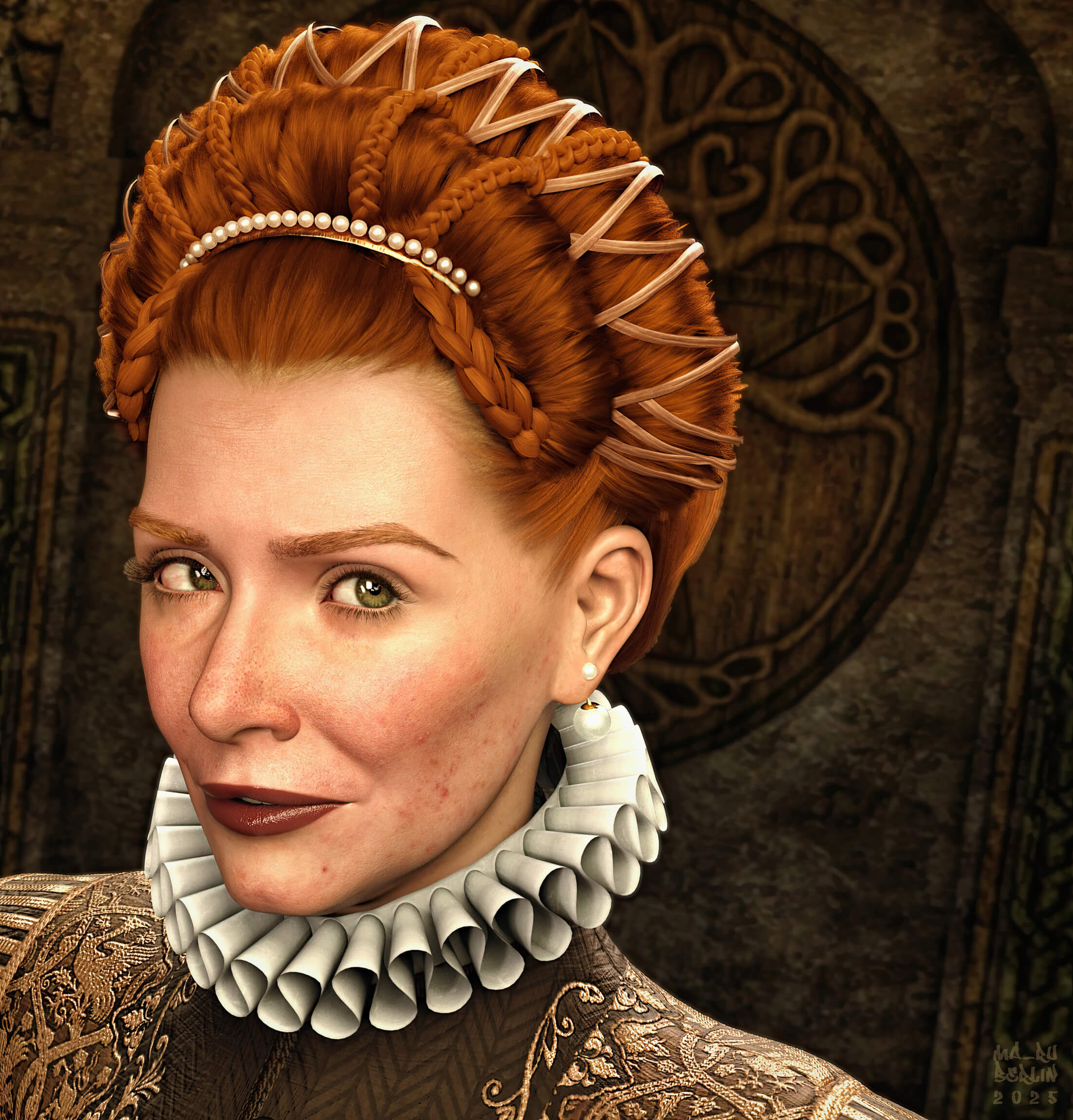 Queen Enie 3D Render, Digital Art by maru_berlin