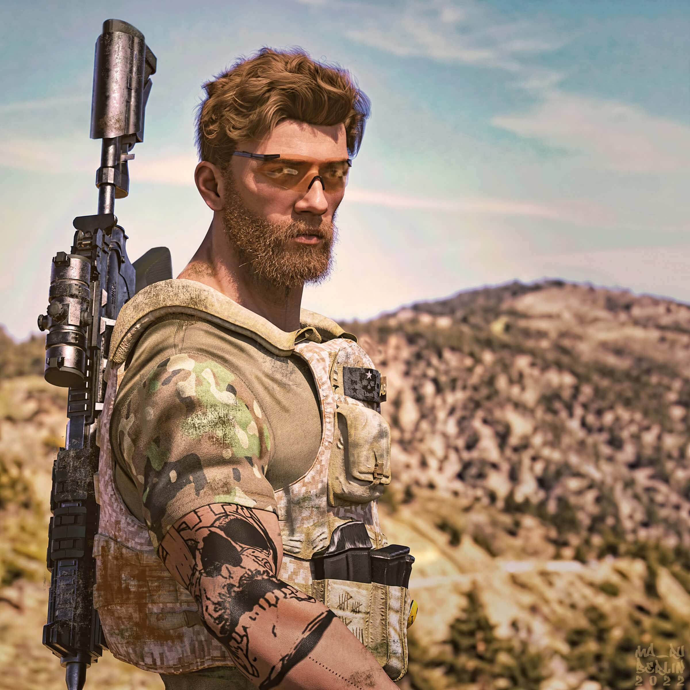 Rogue 3D Render, Digital Art by maru_berlin