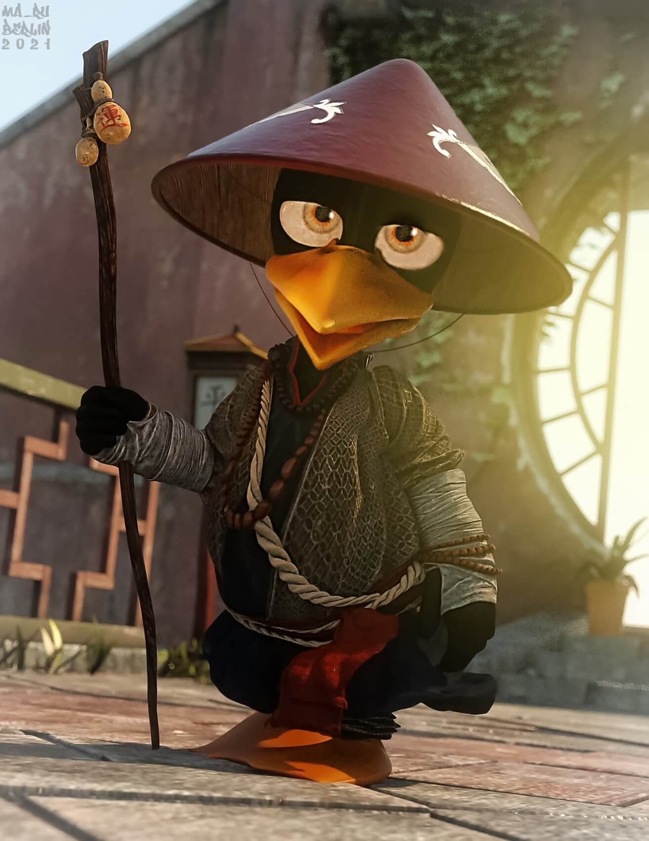 Sensei 3D Render, Digital Art by maru_berlin