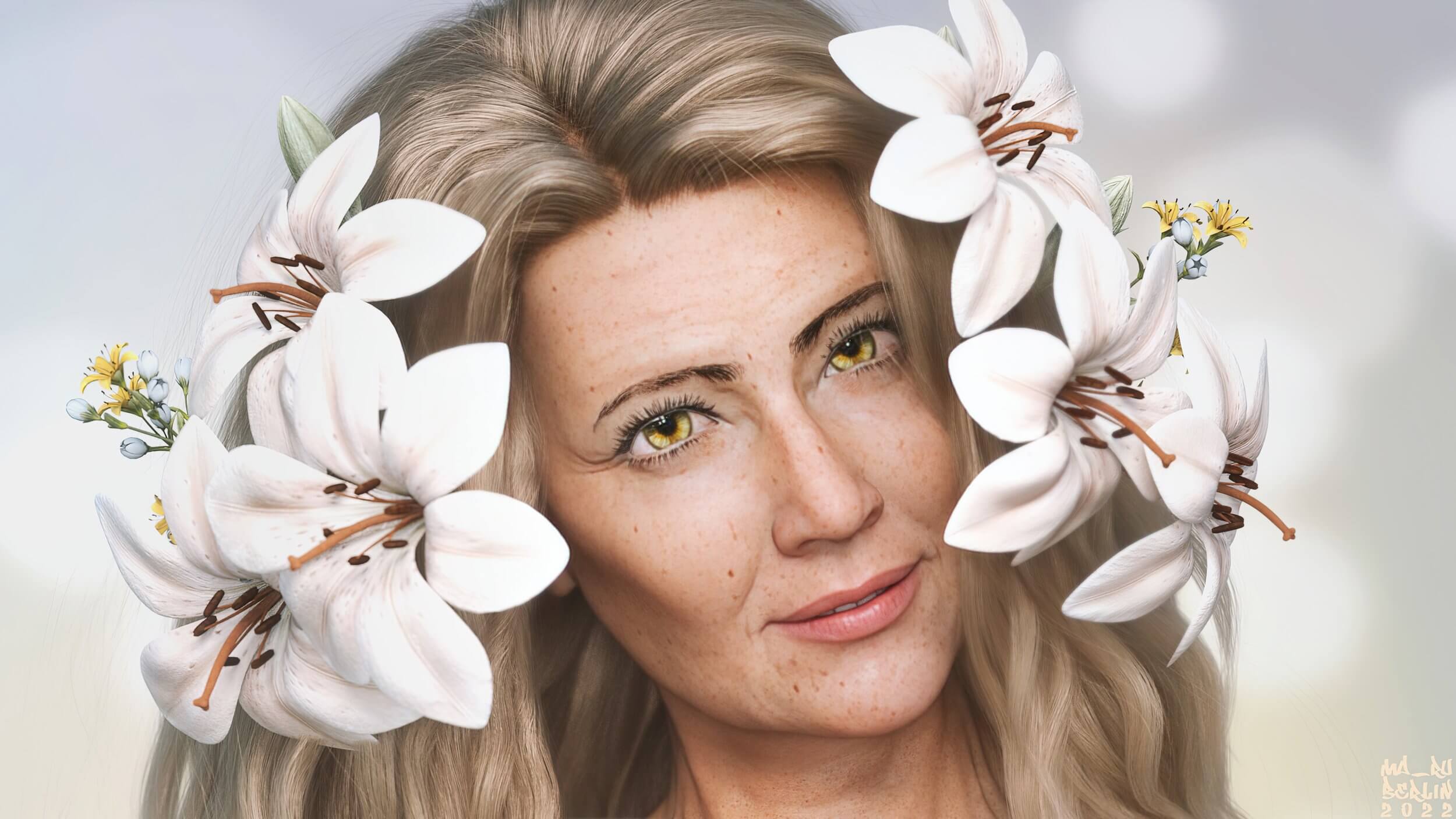 The Muse 3D Render, Digital Art by maru_berlin