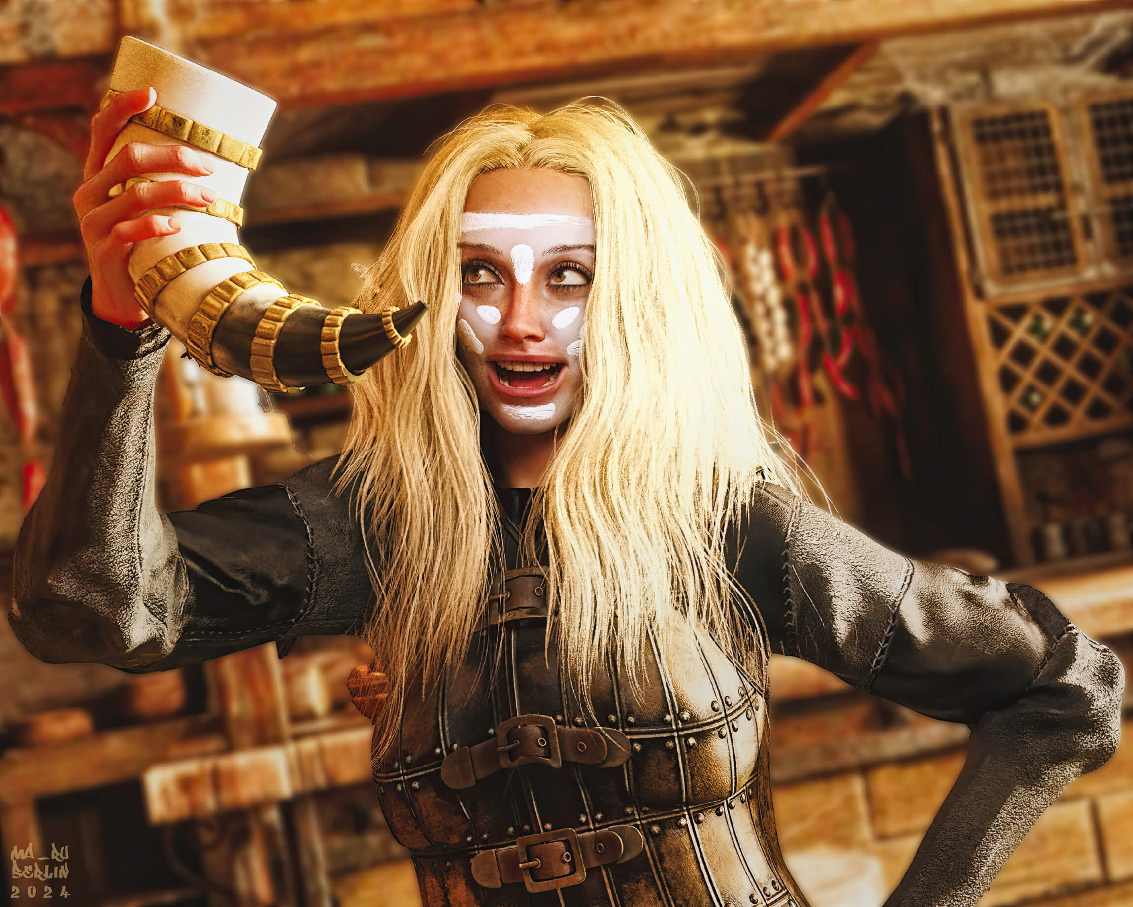 To Generous Friends 3D Render, Digital Art by maru_berlin