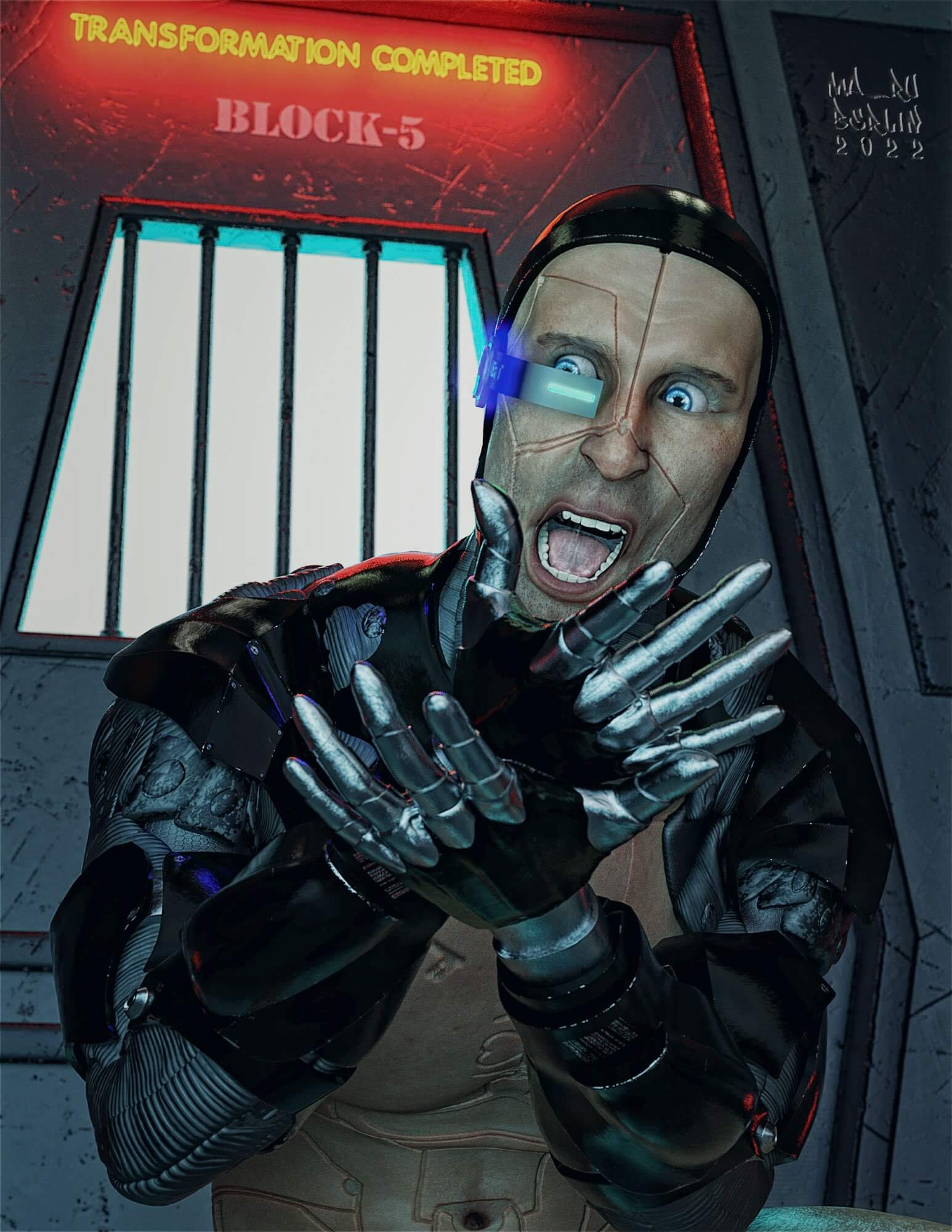 Transformation 3D Render, Digital Art by maru_berlin