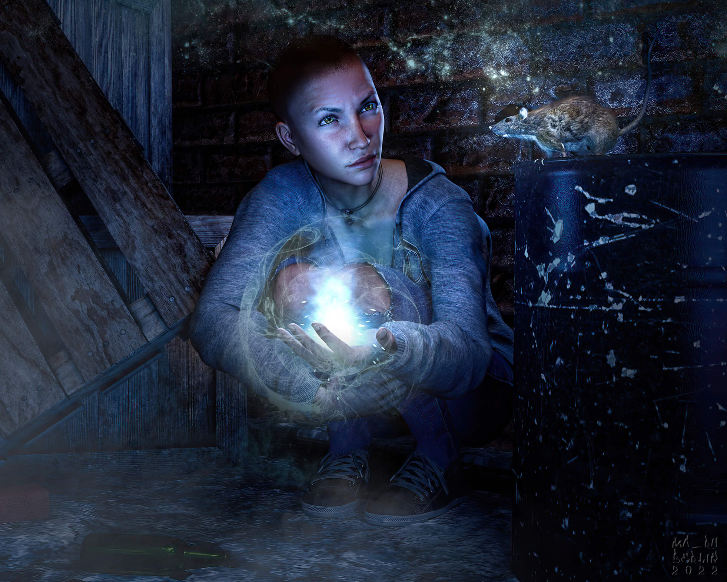 Travelling Witch 3D Render | RenderHub Gallery