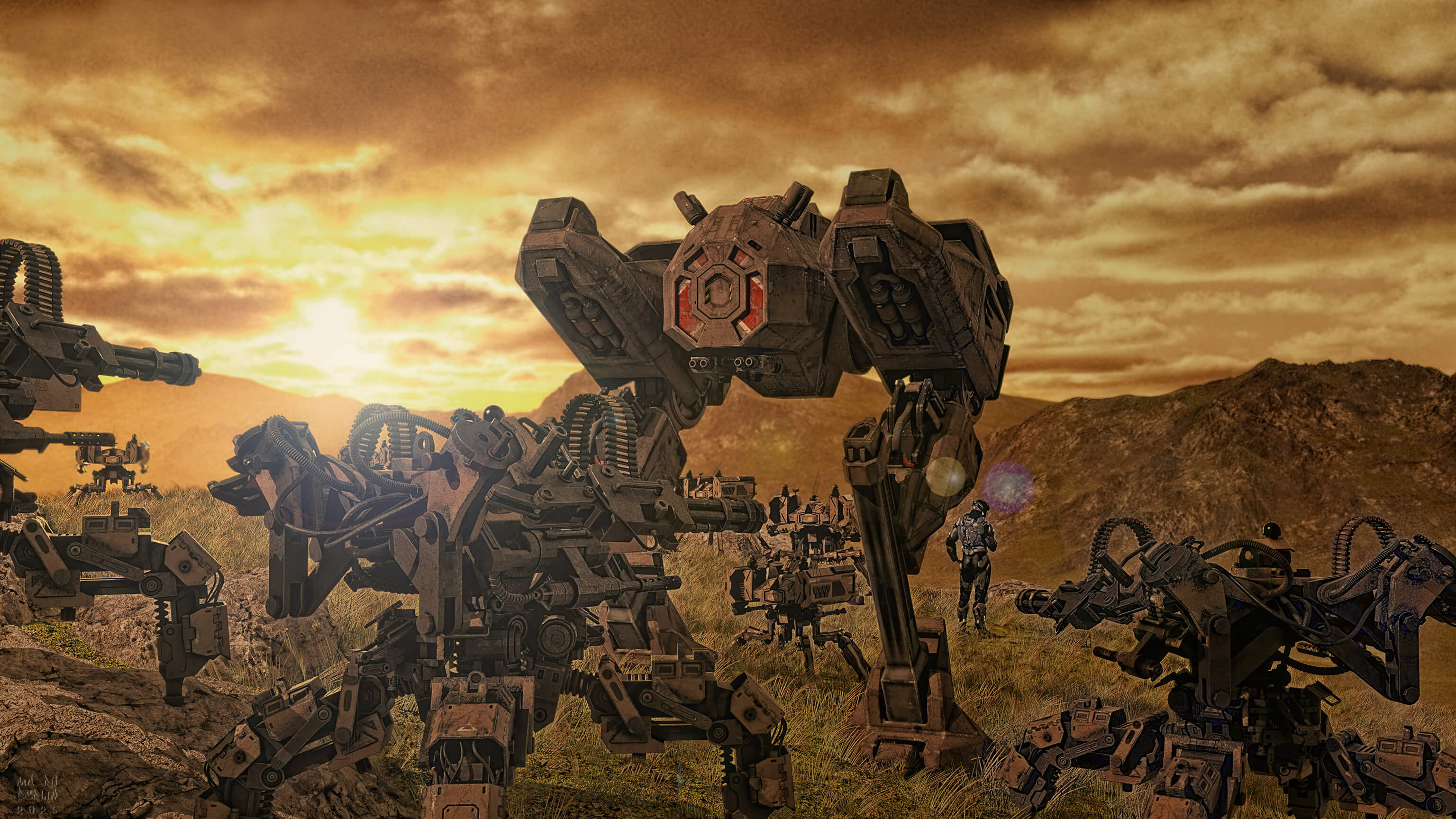 Trusty Rusty 3D Render, Digital Art by maru_berlin