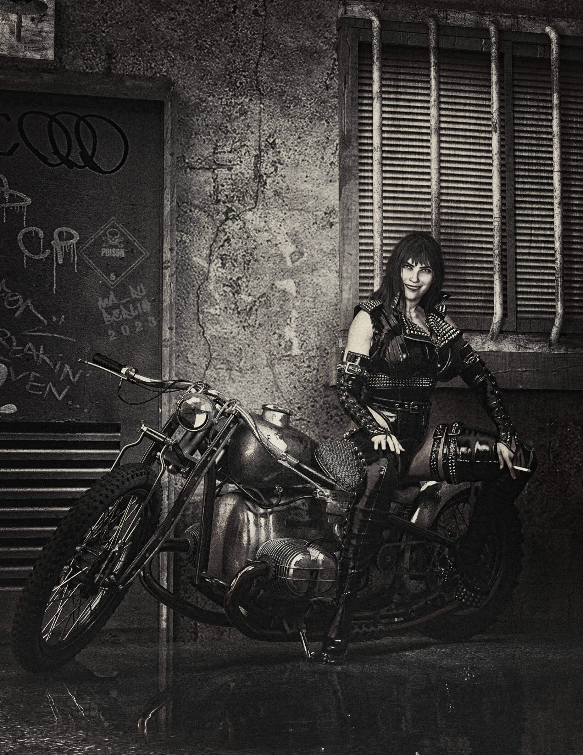 Vintage Beauties 3D Render, Digital Art by maru_berlin