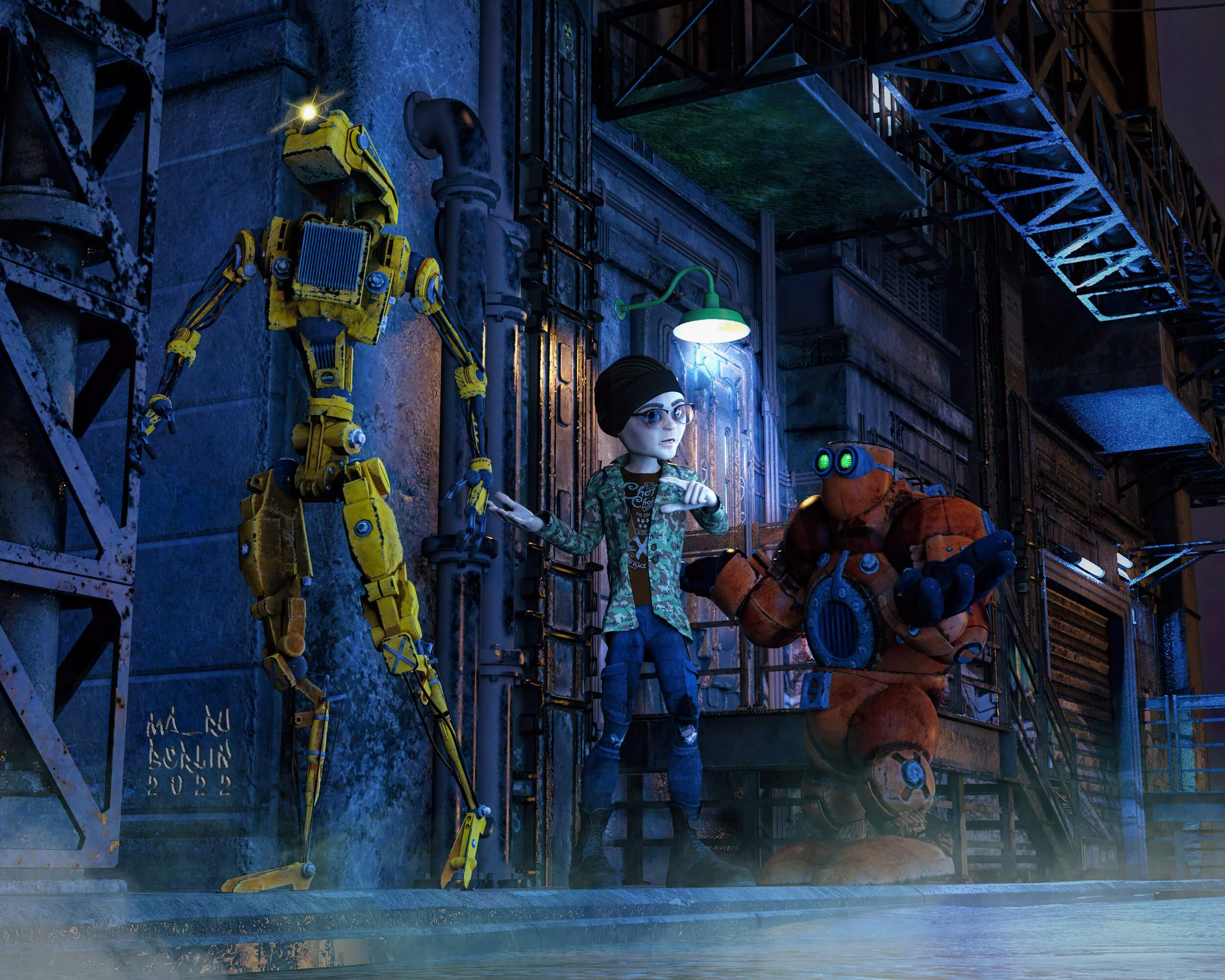 You Are One Clumsy Clonker 3D Render, Digital Art by maru_berlin