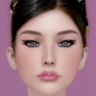 Premade Female Head Texture Anneli - 3D Skin Texture by 3d-sk