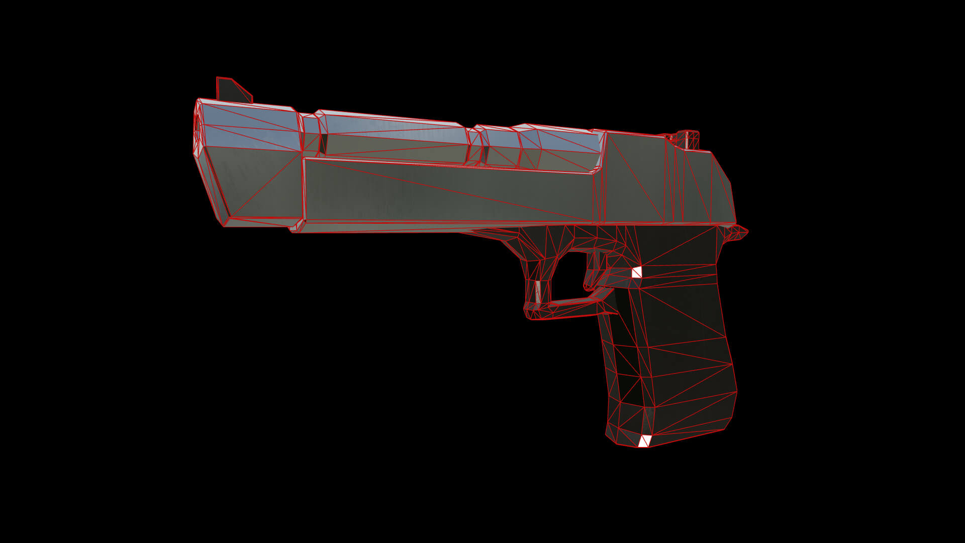 Low Poly Desert Eagle Mastery a High-Resolution 3D Model by MasterClassic