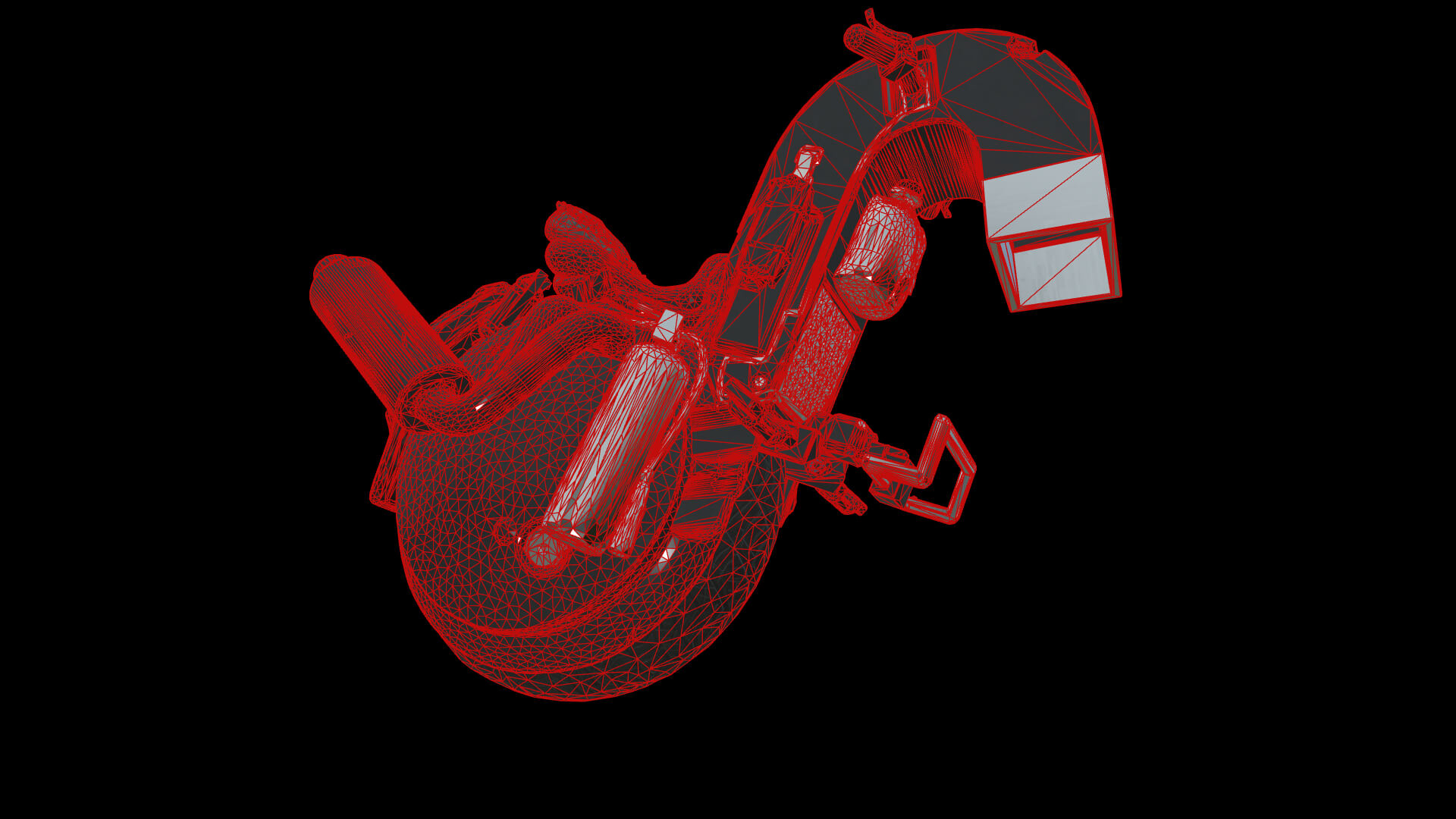 Futuristic Cyberpunk Motorcycle The Next-Gen Mono-Wheel Moto 3D Model ...
