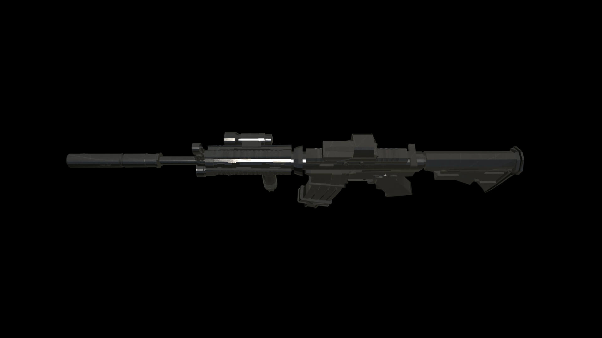 Low Poly Fully Equipped M4 - 3D Model by MasterClassic