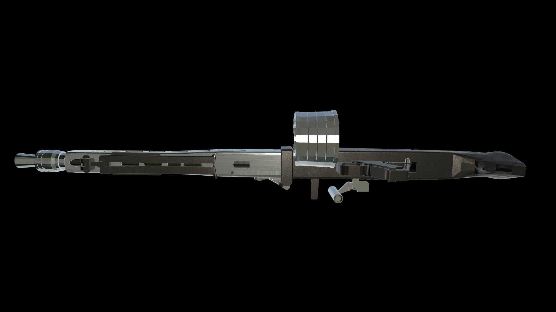 Low Poly Light Machine Gun MG42 3D Model by MasterClassic