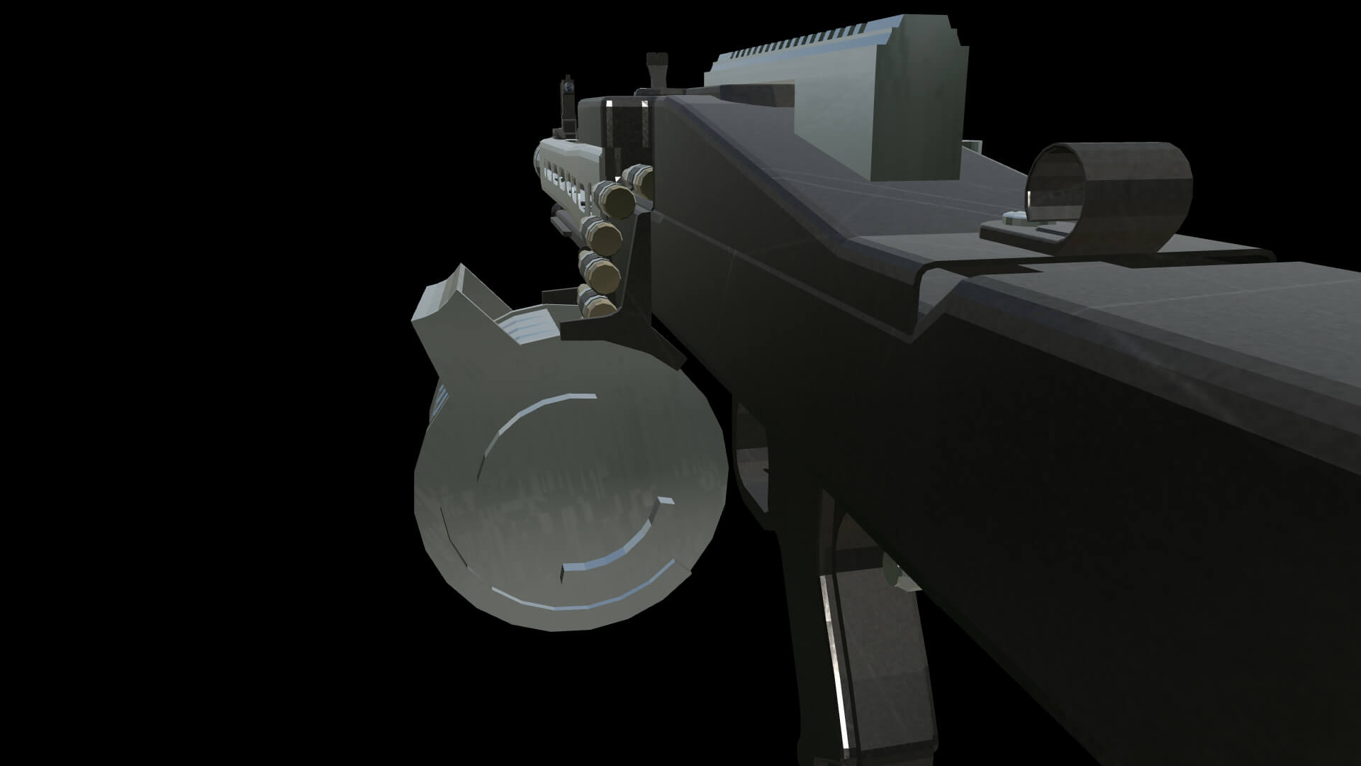 Low Poly Light Machine Gun MG42 3D Model by MasterClassic