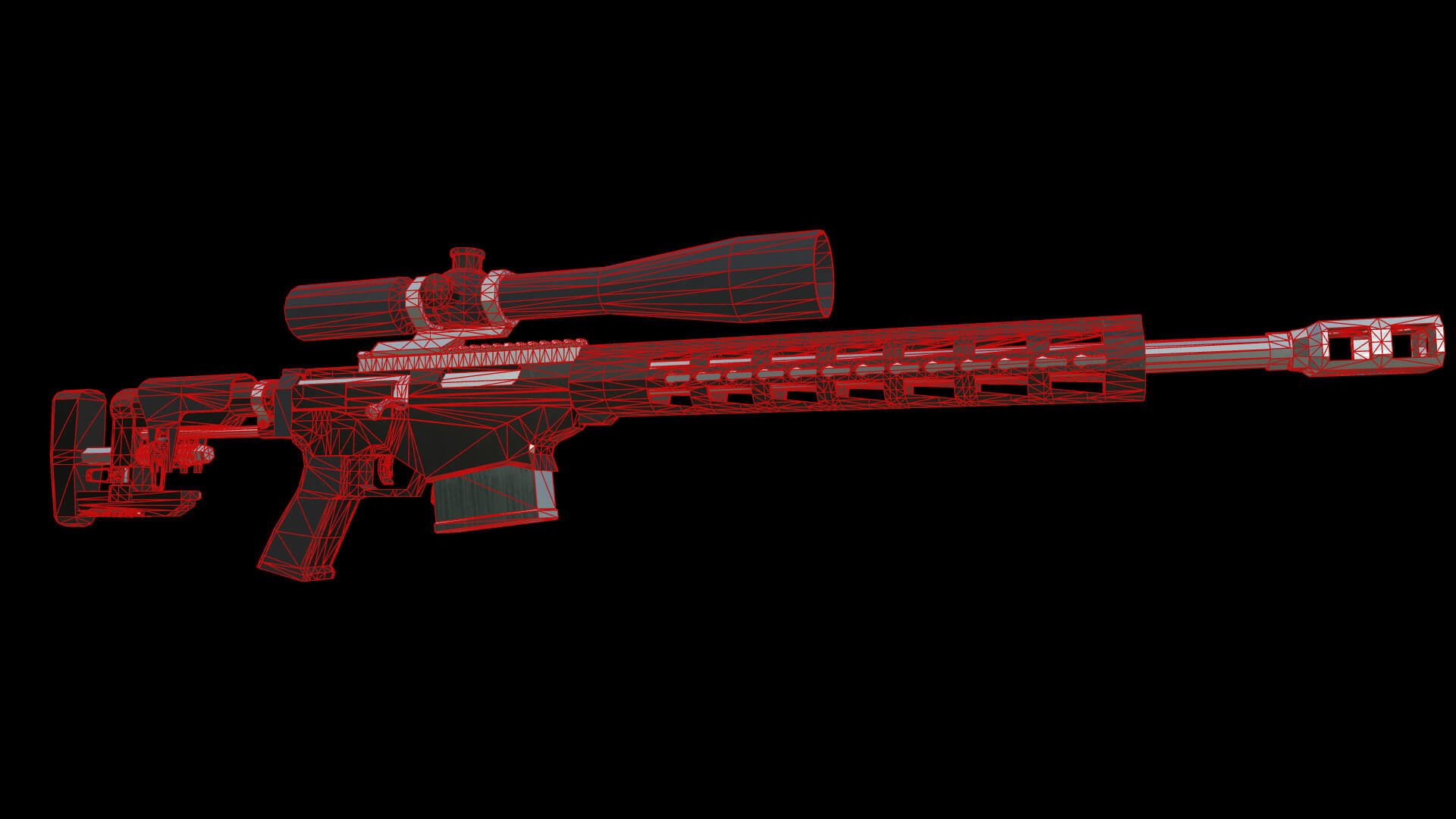 Low Poly Realistic FN Ballista .338 Sniper Rifle - 3D Model by ...