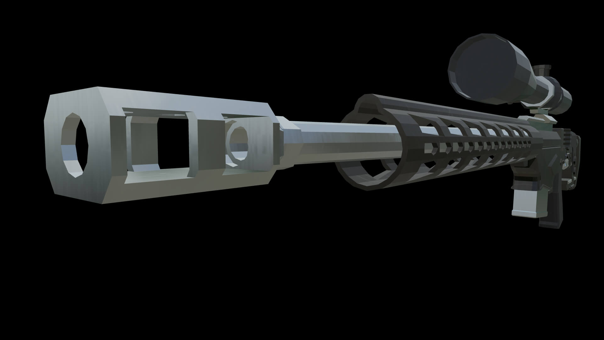 Low Poly Realistic FN Ballista .338 Sniper Rifle - 3D Model by ...