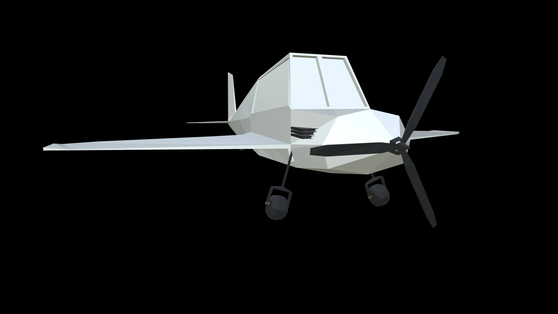 Low Poly Small Airplane - Free 3D Model by MasterClassic