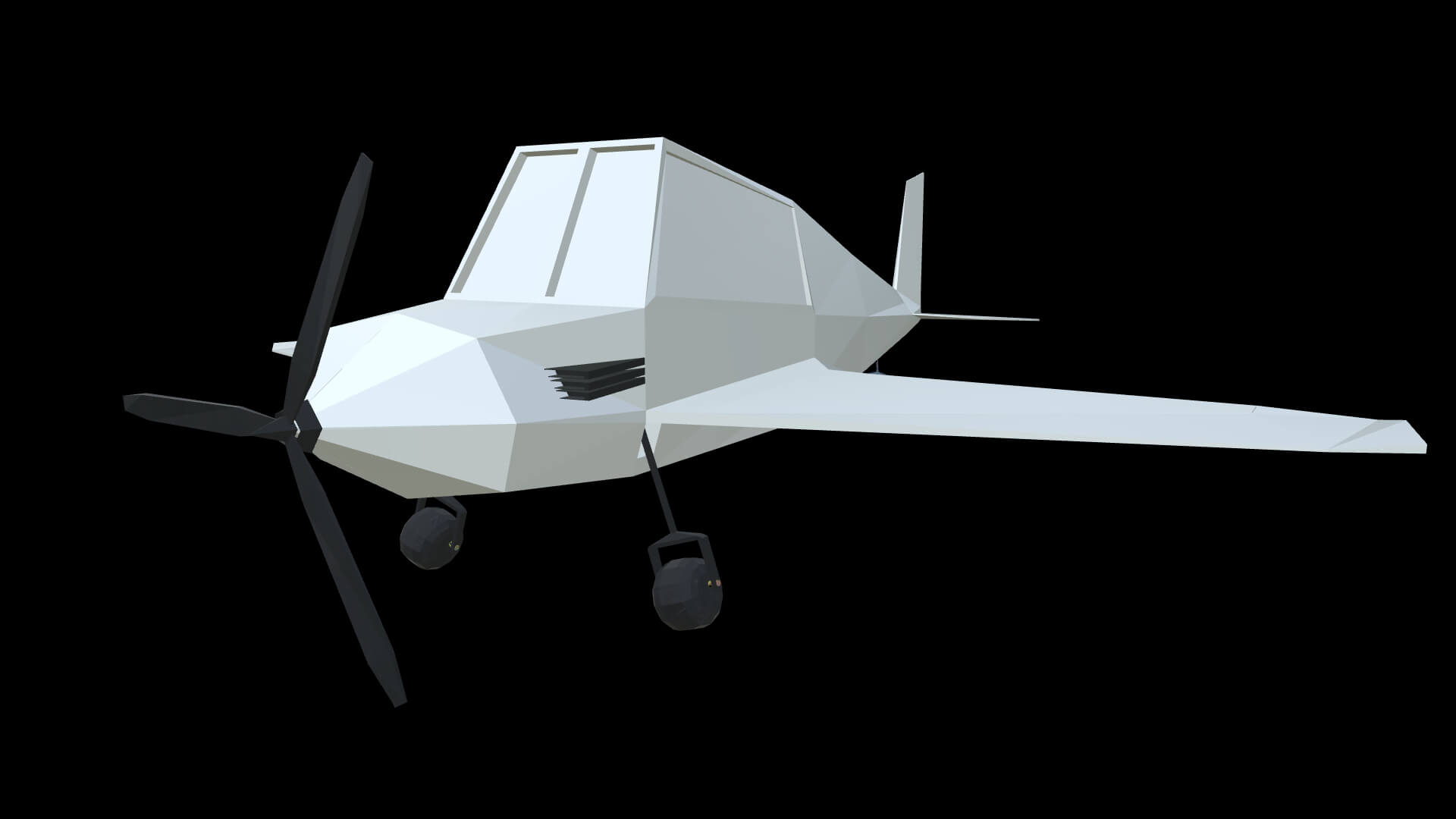 Low Poly Small Airplane - Free 3D Model by MasterClassic