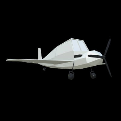 Low Poly Small Airplane - Free 3D Model by MasterClassic