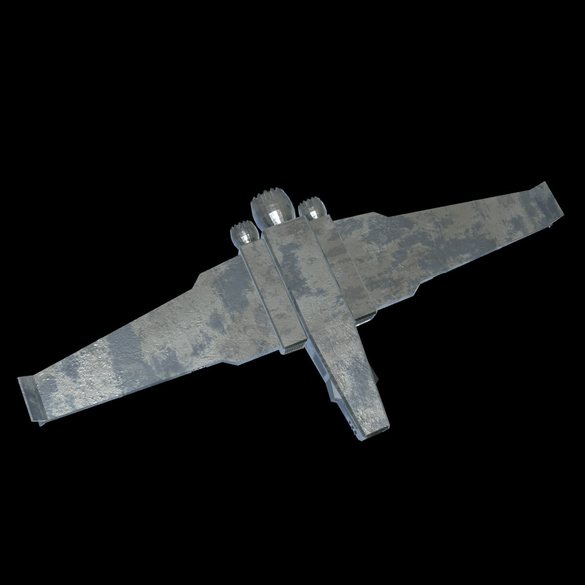 Low Poly Spaceplane Fighter Jet 3D Model by MasterClassic