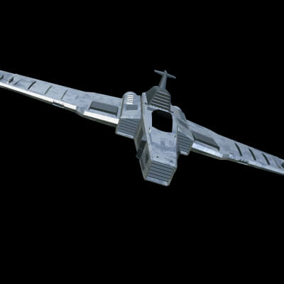 Low Poly Spaceplane Fighter Jet 3D Model by MasterClassic