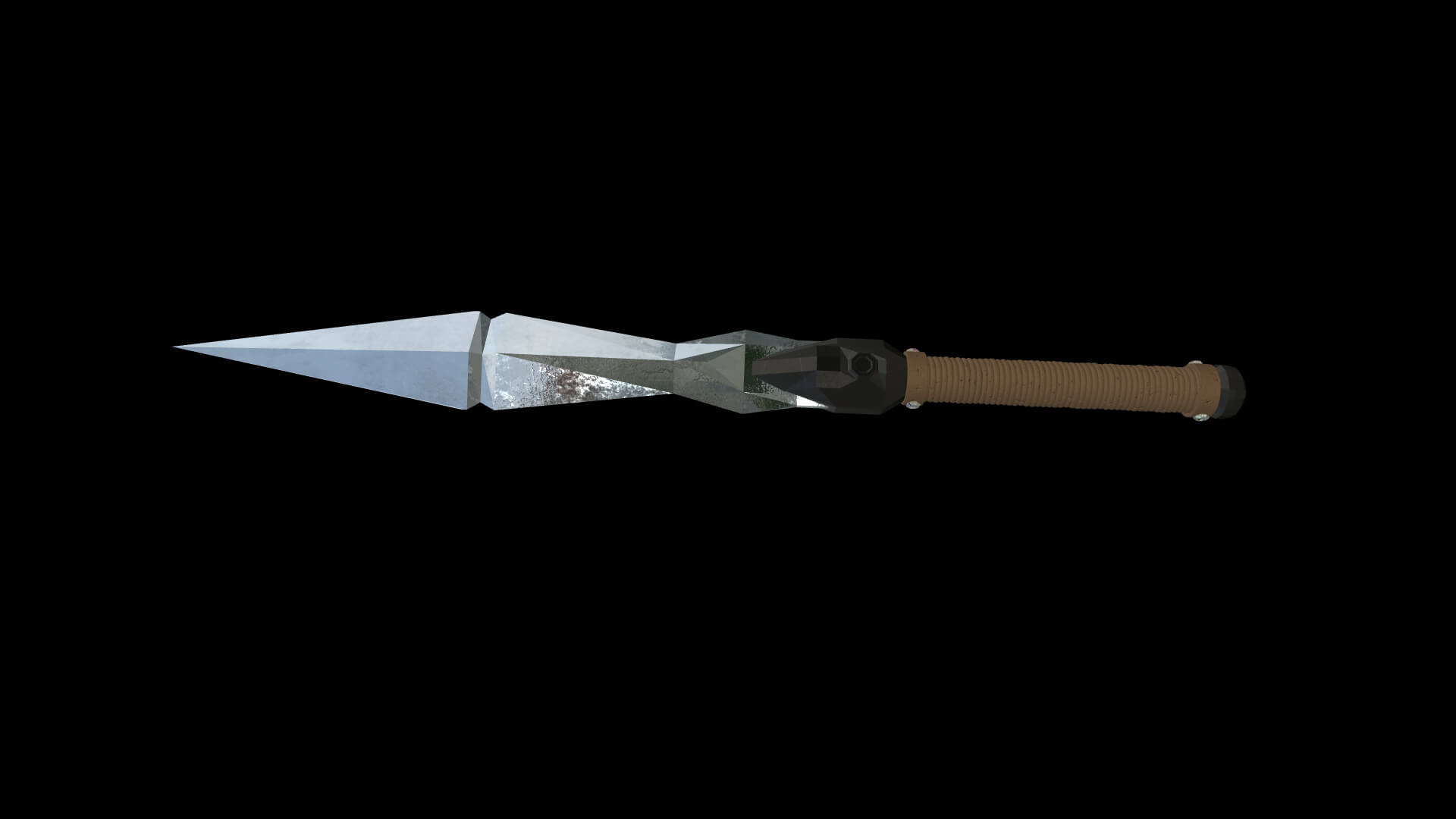 Low Poly Tactical Dagger Knife - Free 3D Model by MasterClassic