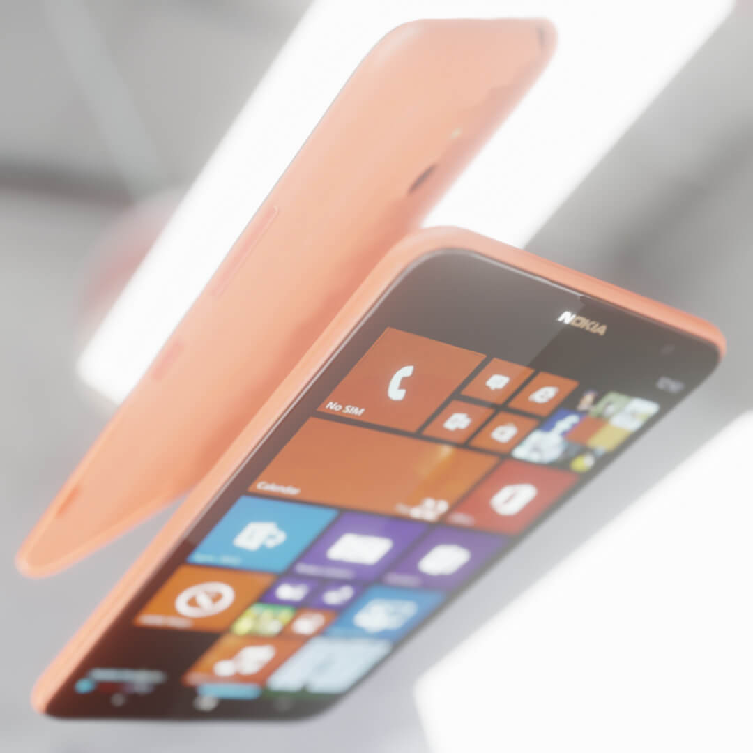 Nokia Lumia Orange - 3D Model by MasterLink