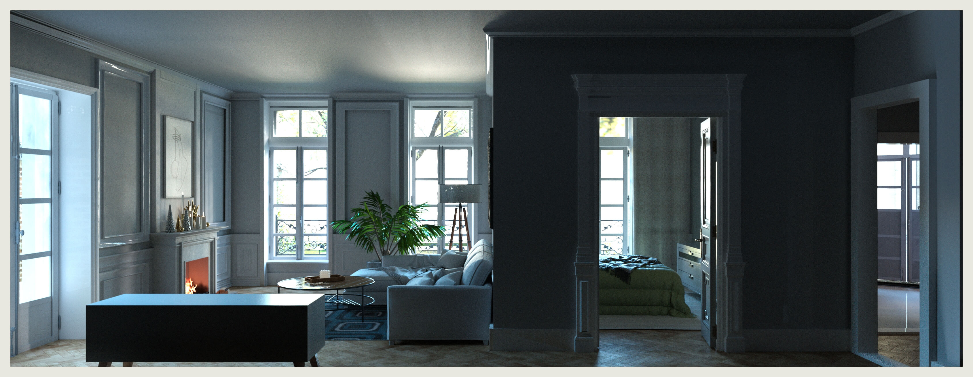 4th Wall View 3D Render, Digital Art by Masterstroke