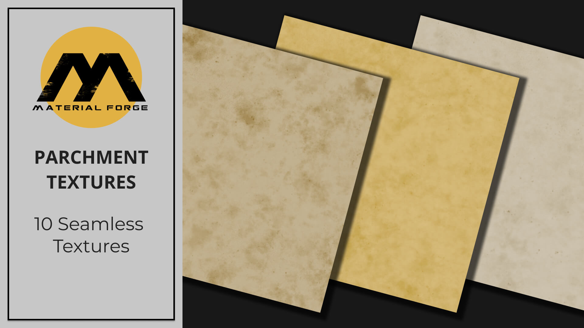 10 Parchment Textures - 3D Texture by materialforge