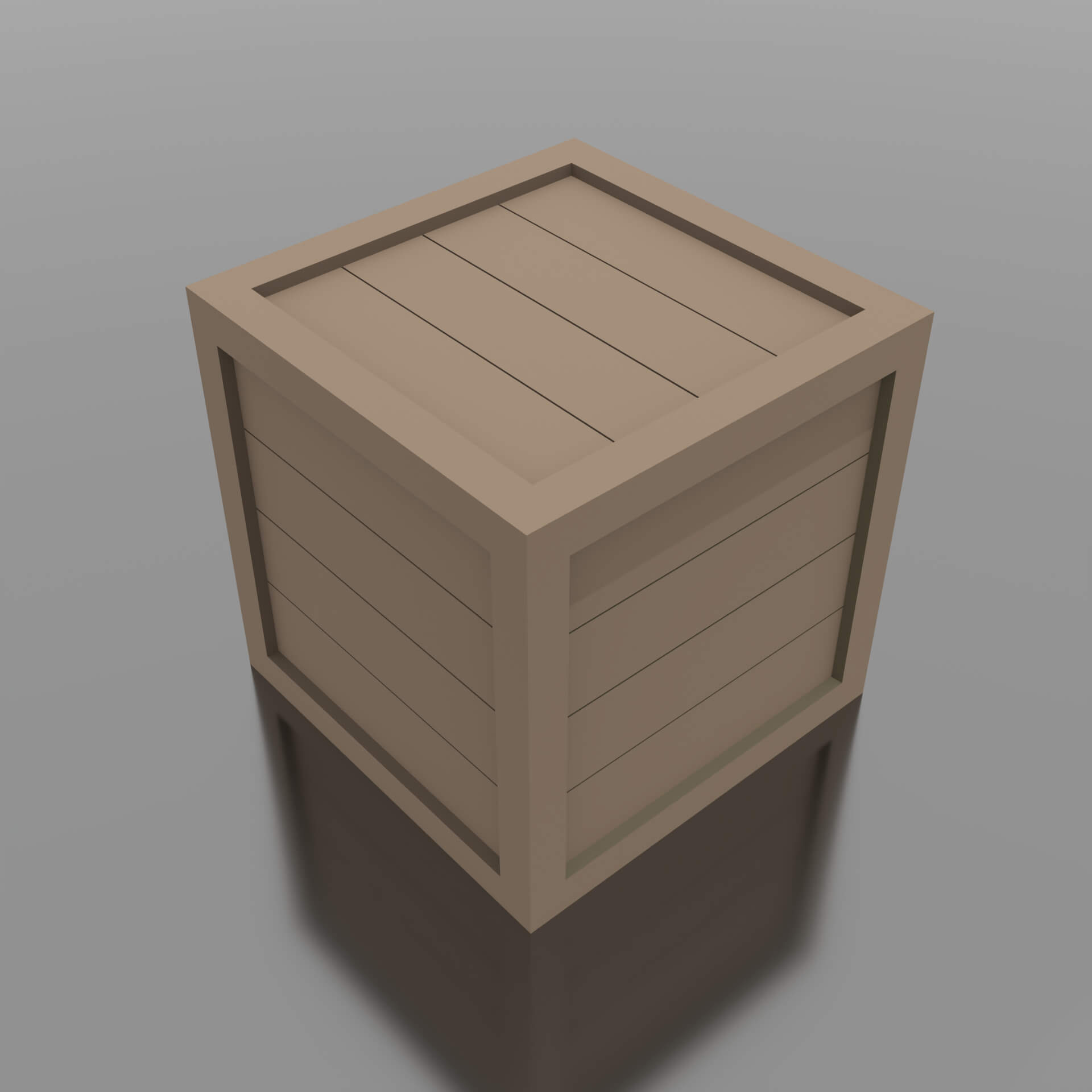 Crate / Low Poly Shipping Crate - Free 3D Model by Matt86