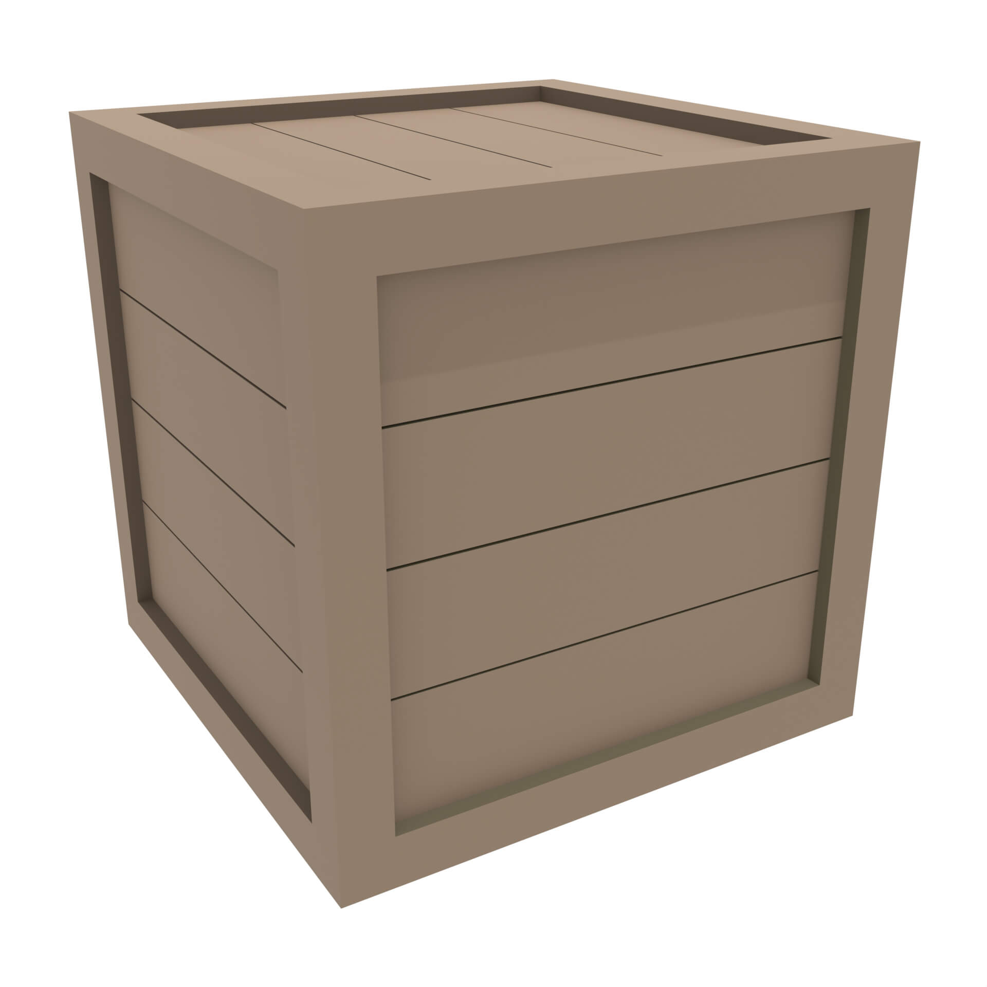 Crate / Low Poly Shipping Crate - Free 3D Model by Matt86